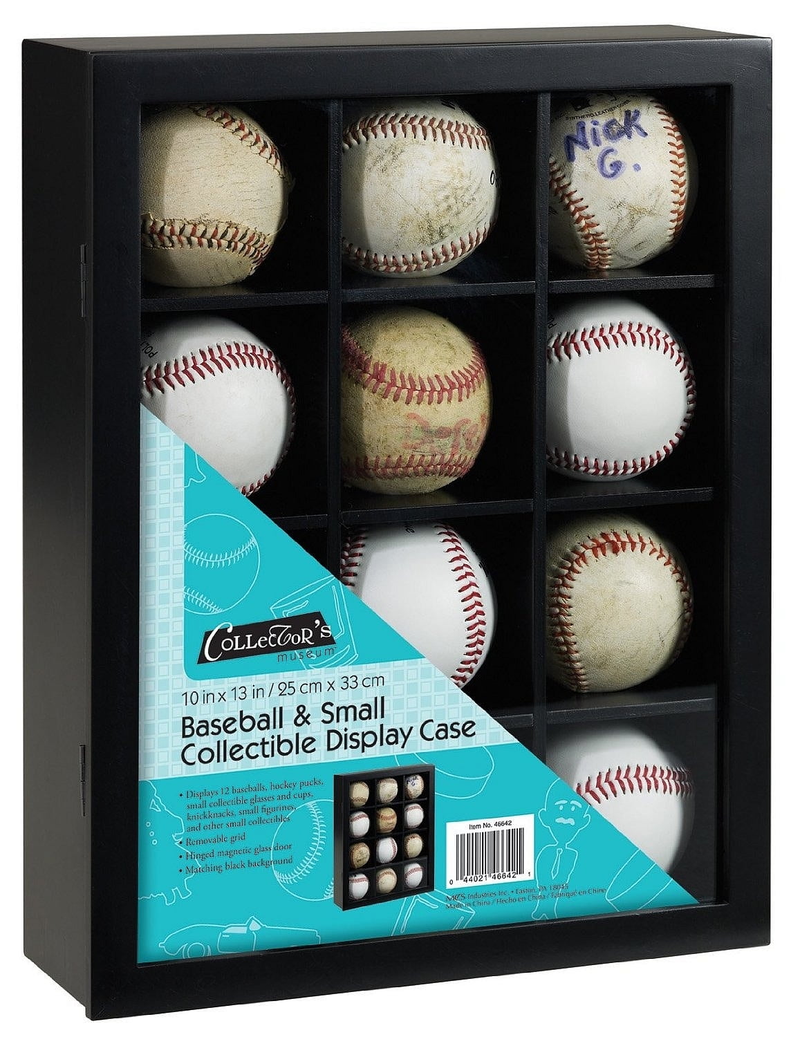 MCS Baseball and Small Collectible Display Case - 10" x 13" - Walmart.com