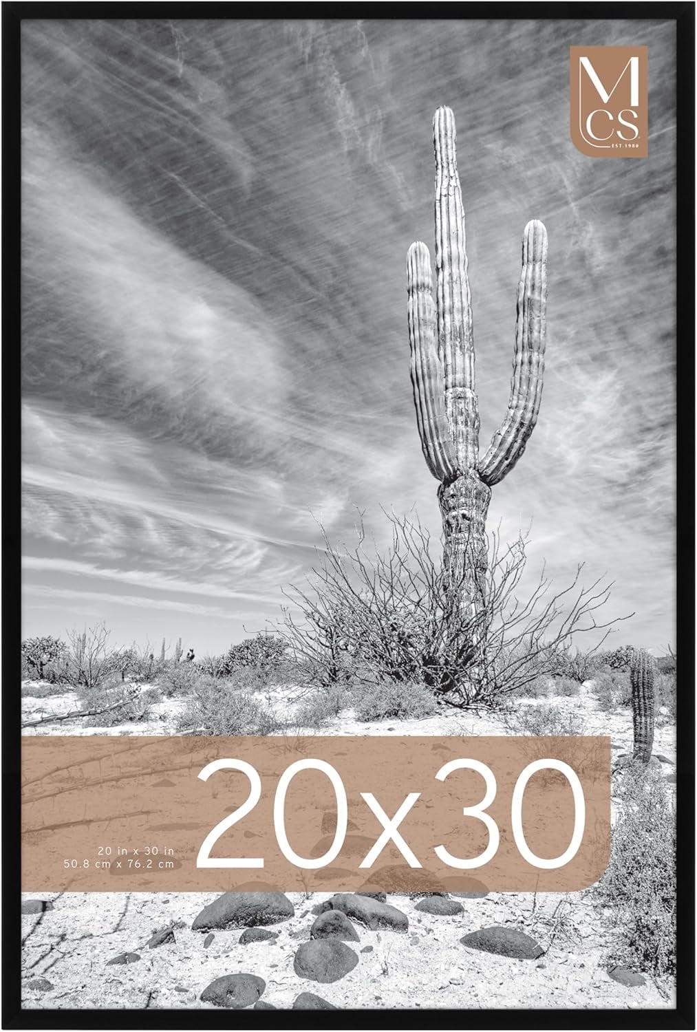 MCS Everline Collection 20x30 Poster Frame Black, Vertical & Horizontal ...