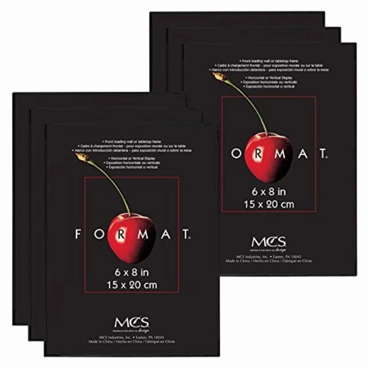 MCS 6x8 Inch Format Frame 6-Pack, Black 65641 - Walmart.com
