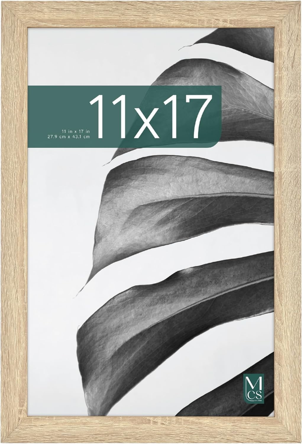 MCS Studio Gallery 11x17 Picture Frame Natural Woodgrain, (1-Pack ...
