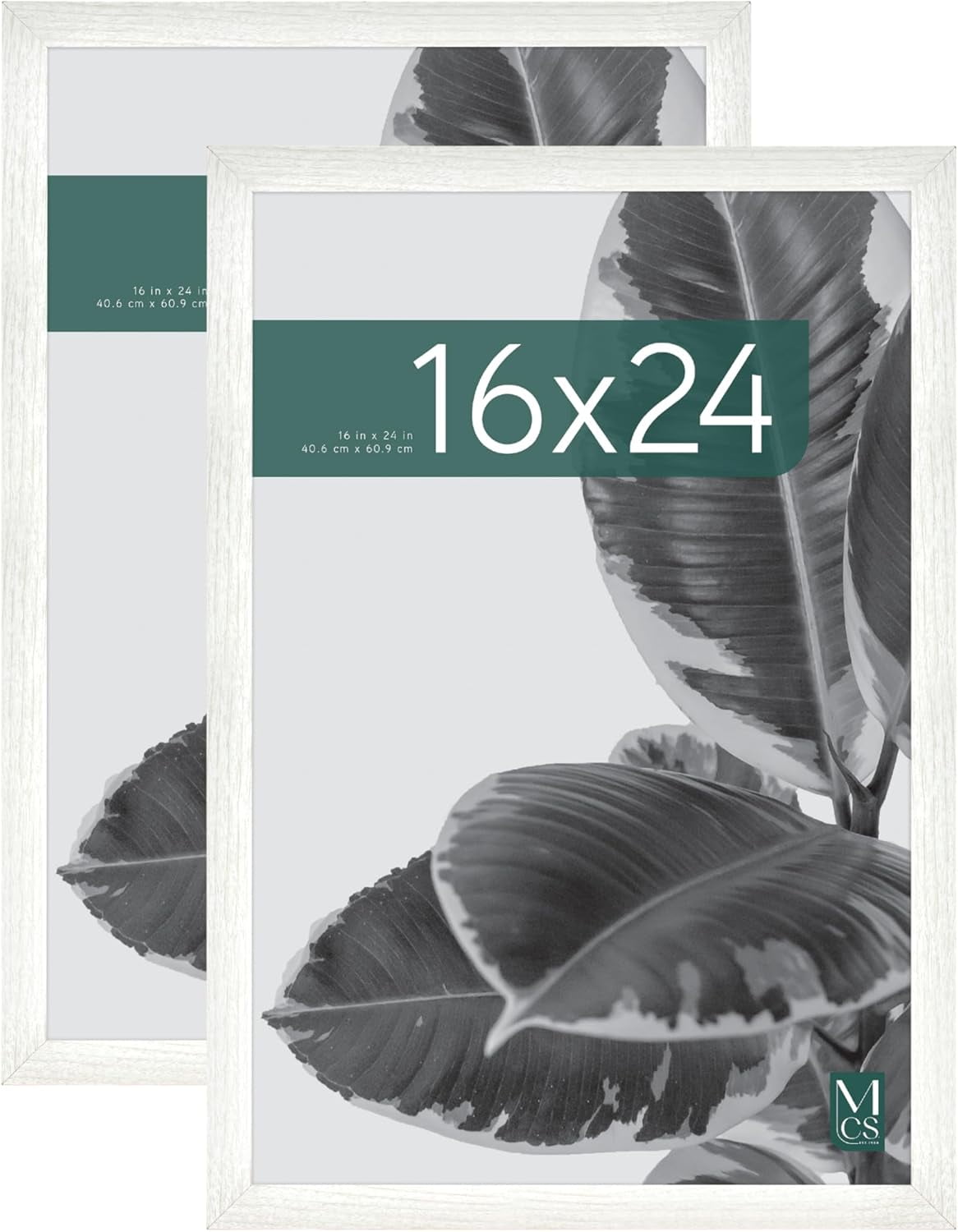 MCS Studio Gallery 11x17 Picture Frame White Woodgrain, Rectangle Photo Frame for Photos ...