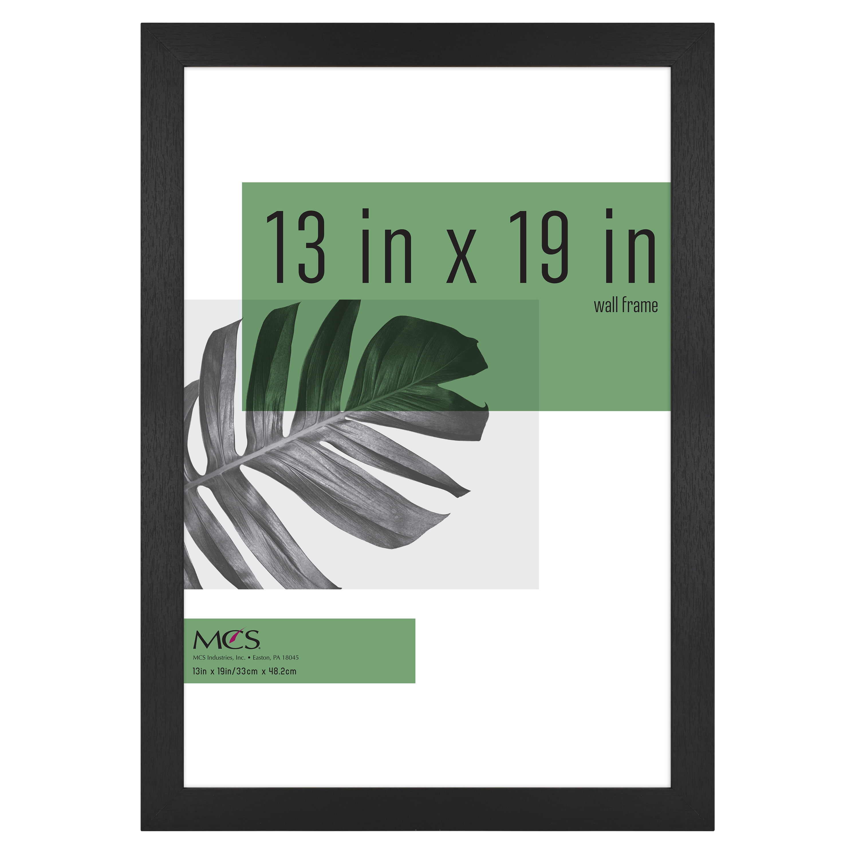 MCS Studio Gallery 13x19 Picture Frame Black Woodgrain, Rectangle Photo ...