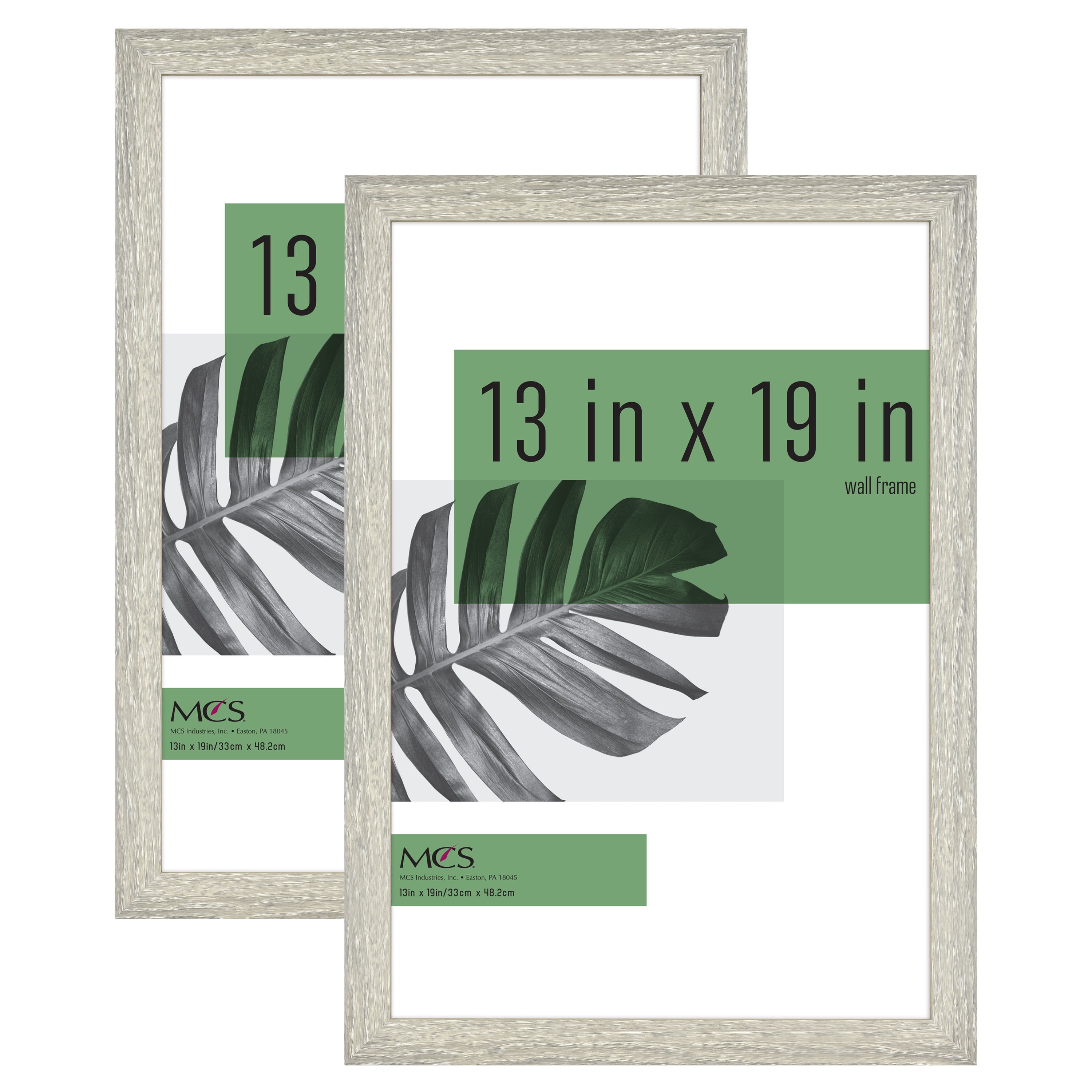 MCS Studio Gallery 13x19 Picture Frame Gray Woodgrain, Rectangle Photo ...