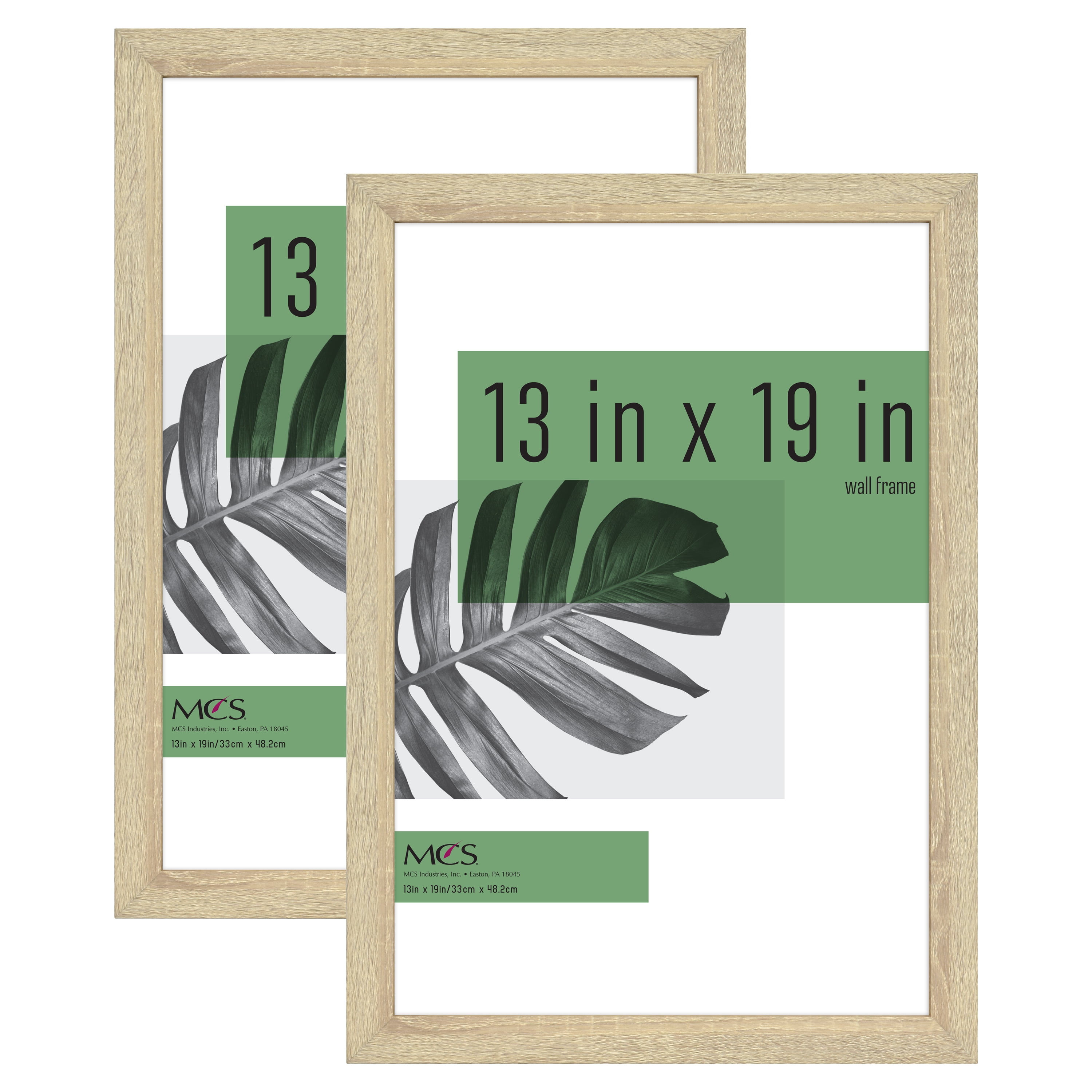 MCS Studio Gallery 13x19 Picture Frame Natural Woodgrain, Rectangle ...