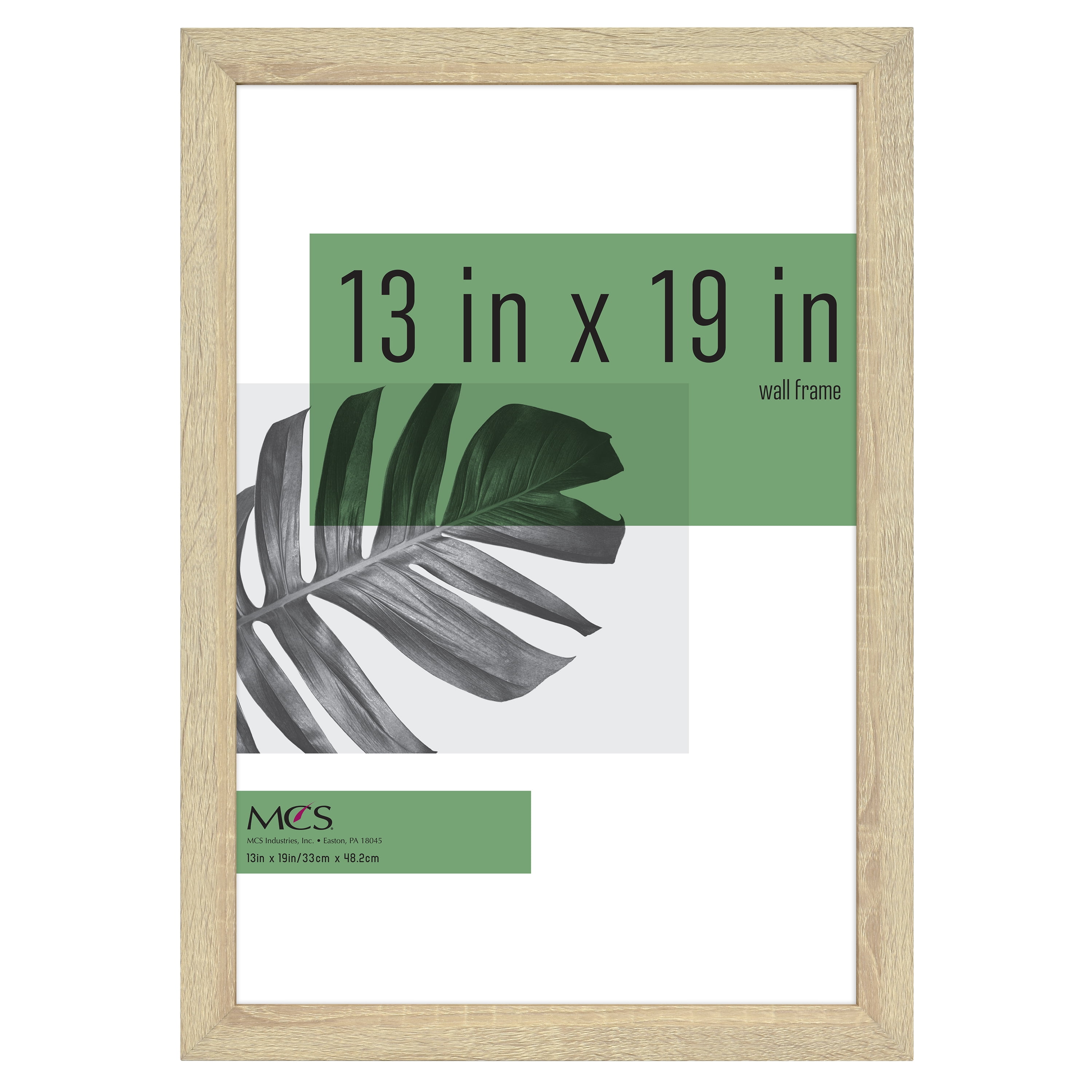 MCS Studio Gallery 13x19 Picture Frame Natural Woodgrain, Rectangle Photo Frame for Photos ...