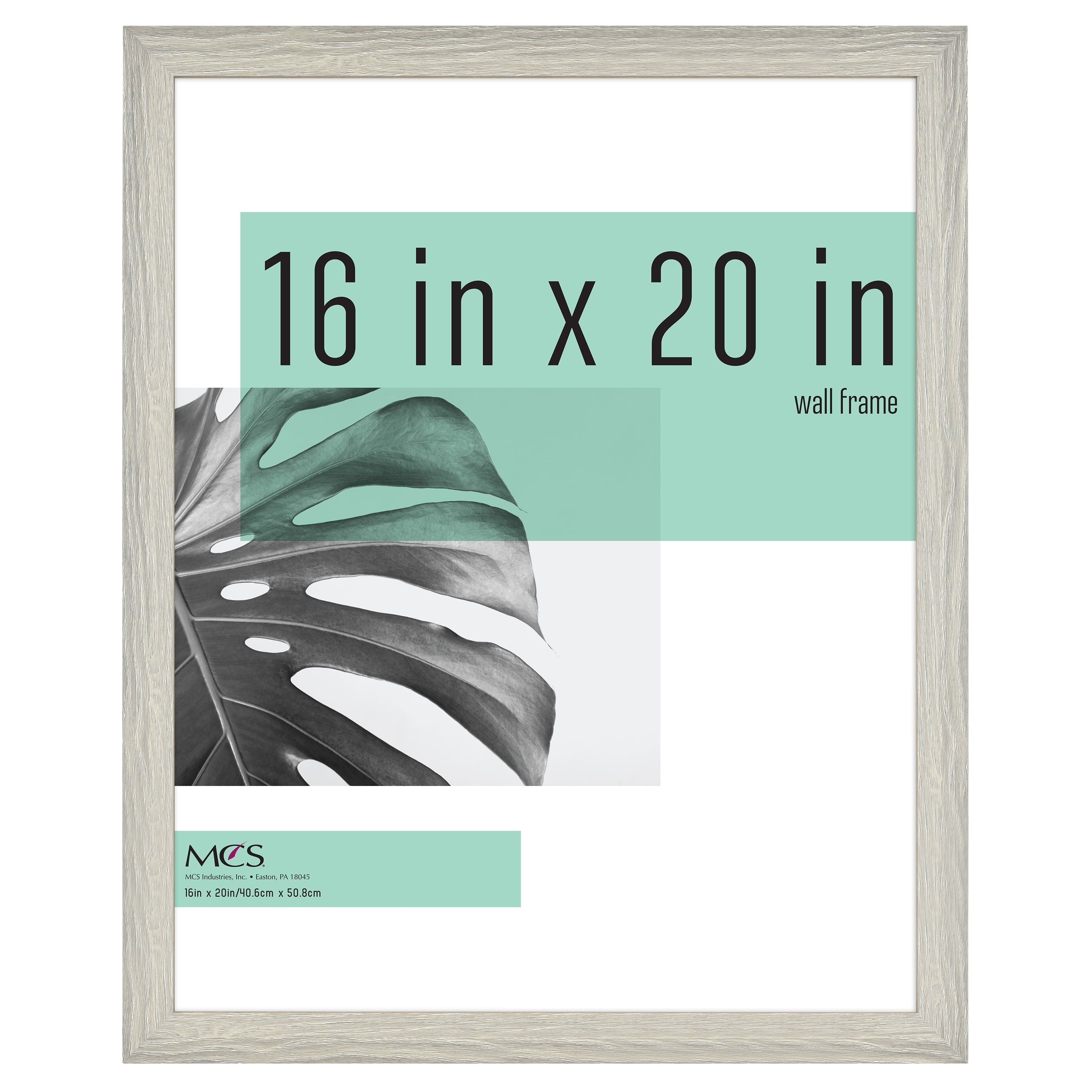 MCS Studio Gallery 16x20 Poster Frame Gray Woodgrain, Vertical ...