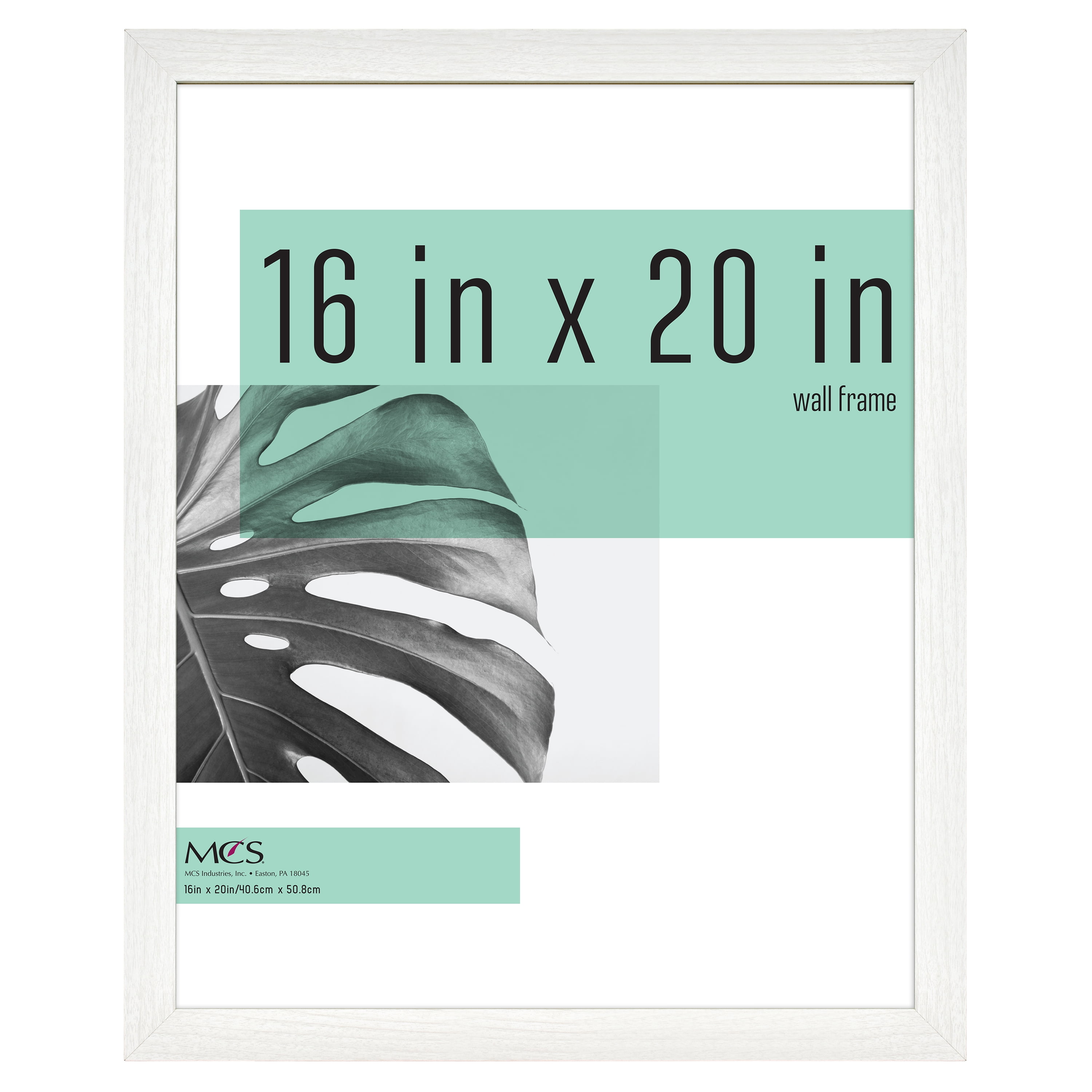 MCS Studio Gallery 16x20 Poster Frame White Woodgrain, Vertical ...