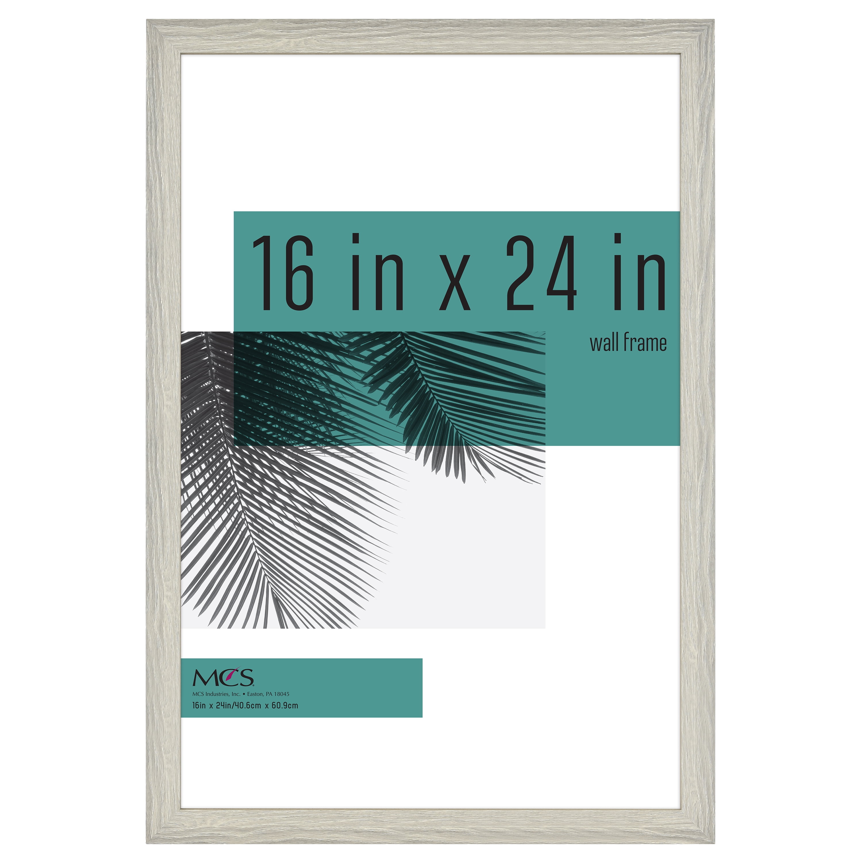 MCS Studio Gallery 16x24 Poster Frame Gray Woodgrain, Vertical ...