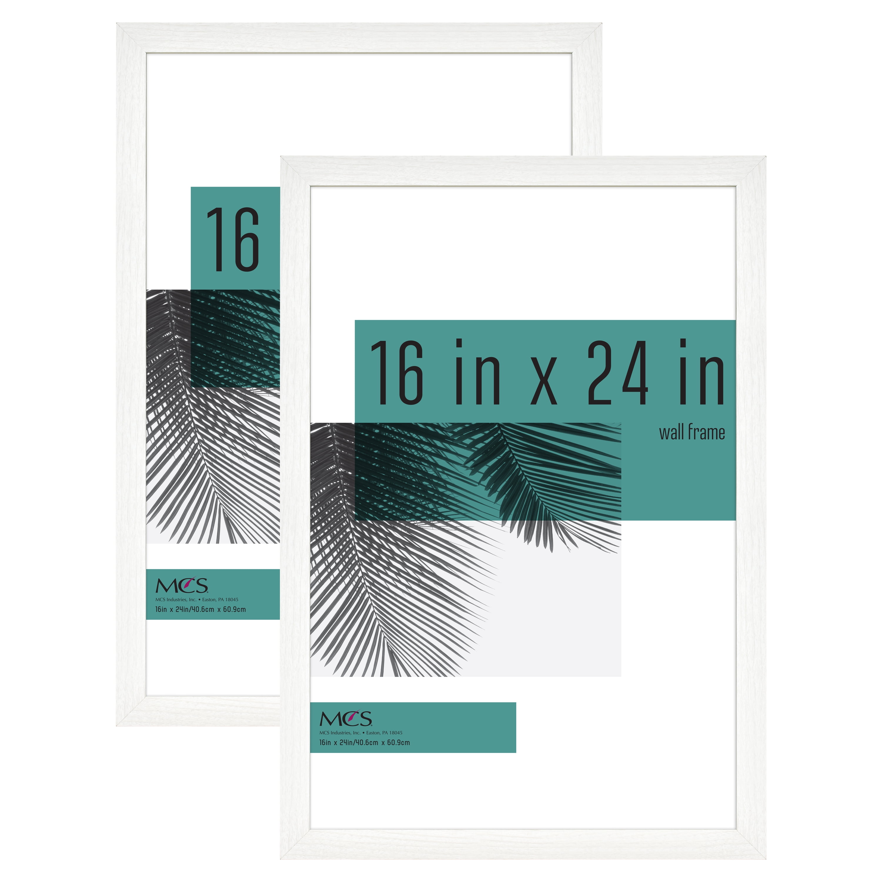 MCS Studio Gallery 16x24 Poster Frame White Woodgrain, Vertical ...