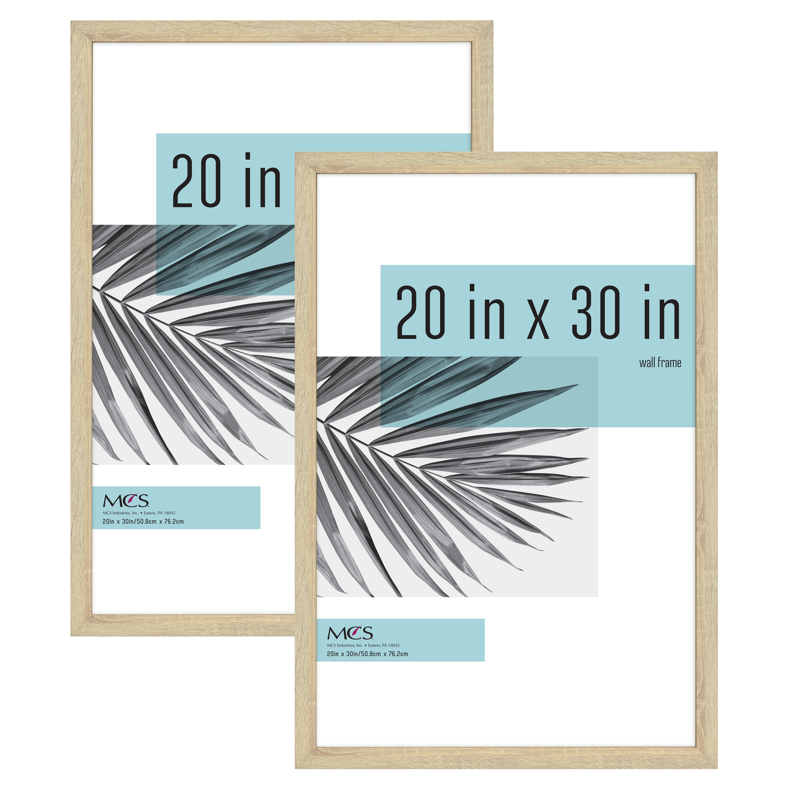 MCS Studio Gallery 20x30 Poster Frame Natural Woodgrain, Vertical ...