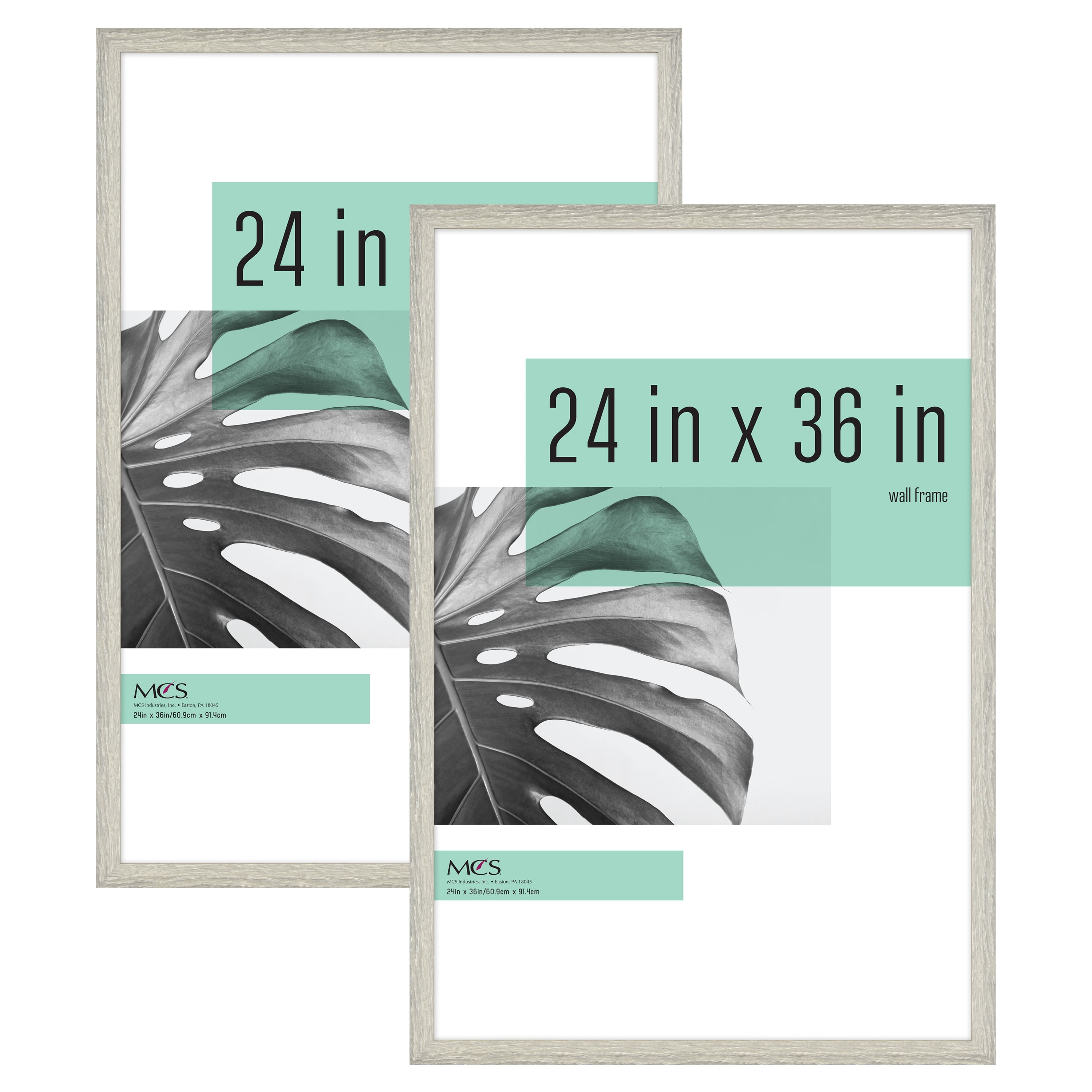 MCS Studio Gallery 24x36 Poster Frame Gray Woodgrain, Vertical ...