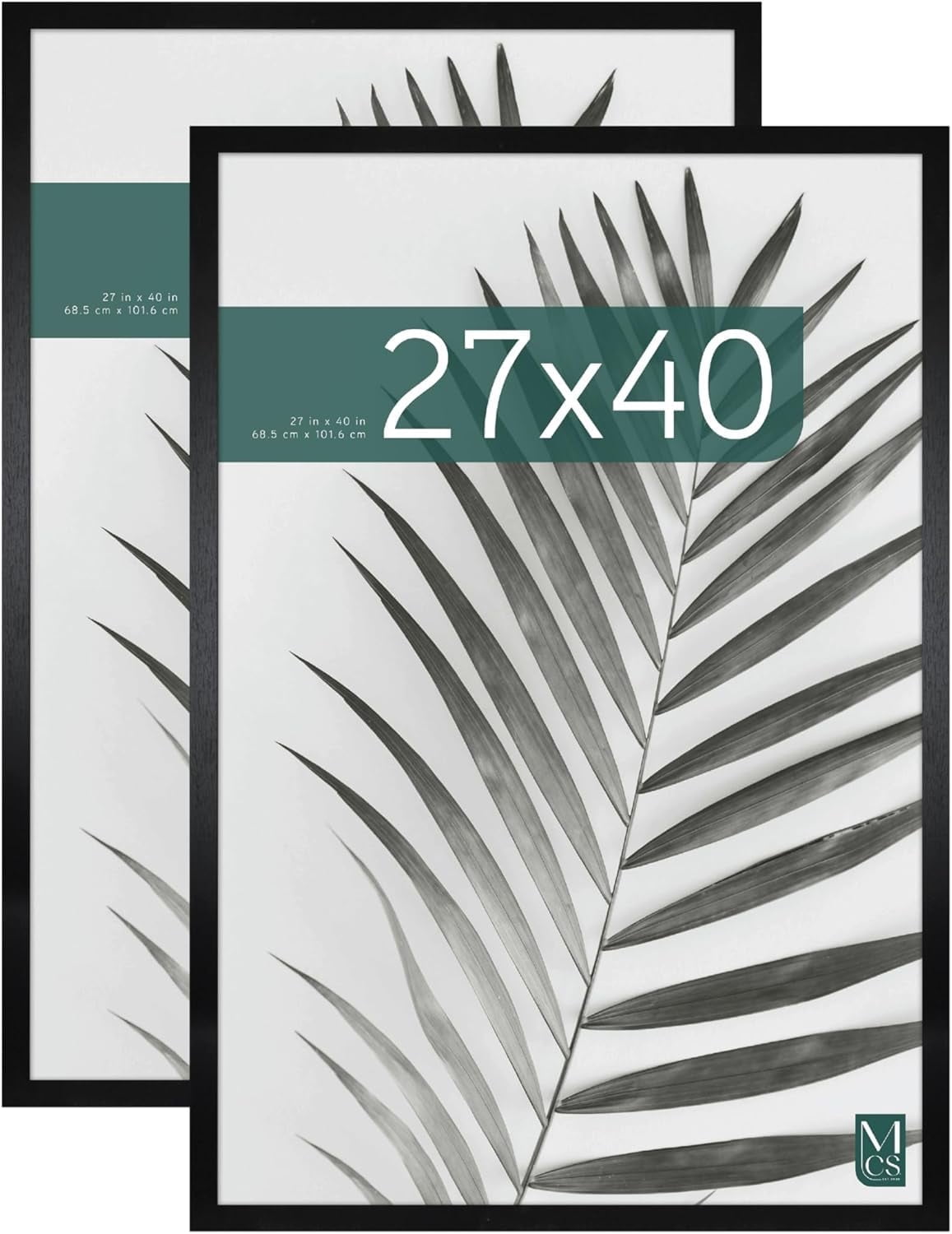 MCS Studio Gallery 27x40 Poster Frame Black Woodgrain, Vertical ...