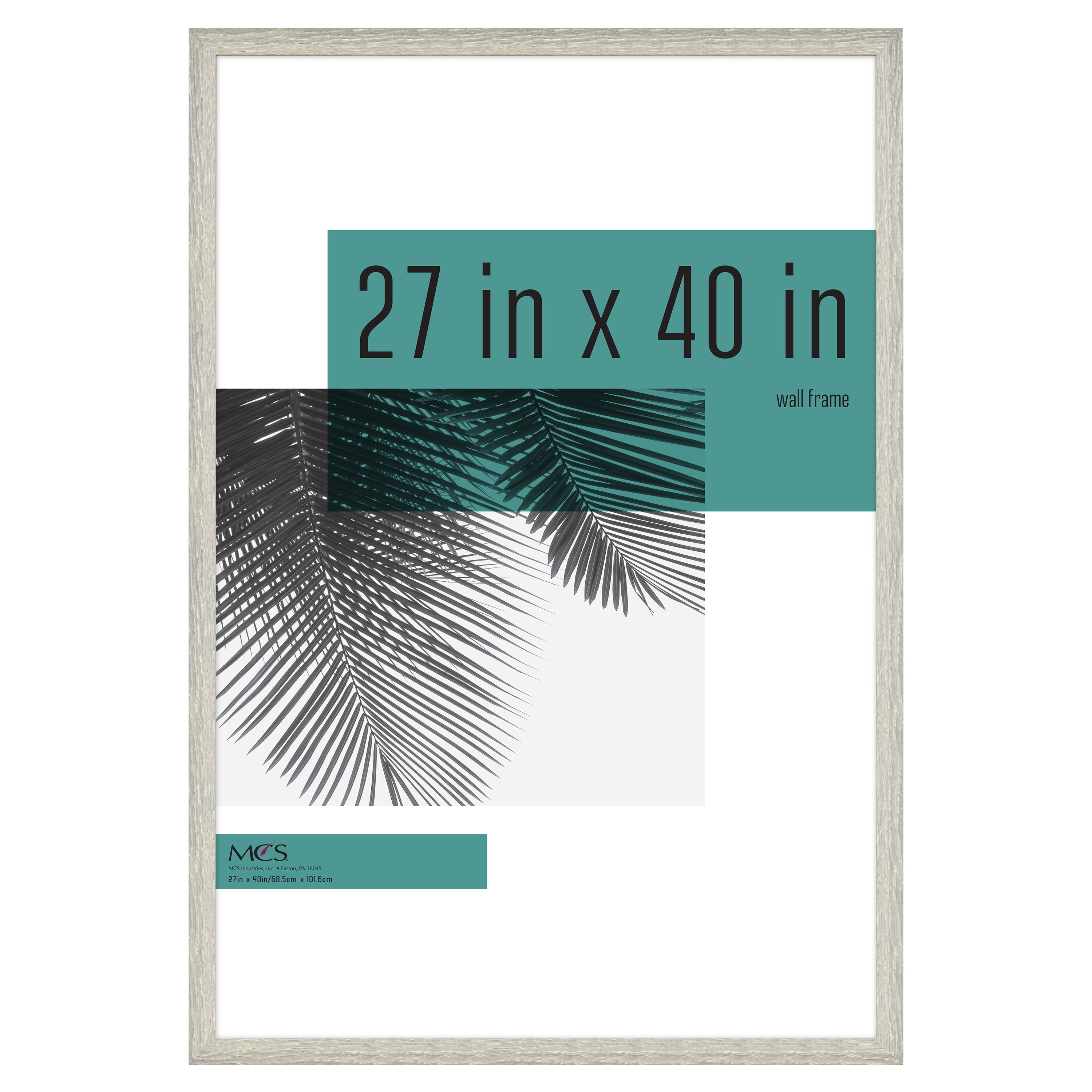 MCS Studio Gallery 27x40 Poster Frame Gray Woodgrain, Vertical ...