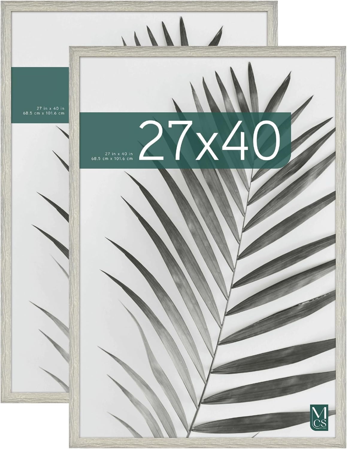 MCS Studio Gallery 27x40 Poster Frame Gray Woodgrain, Vertical ...