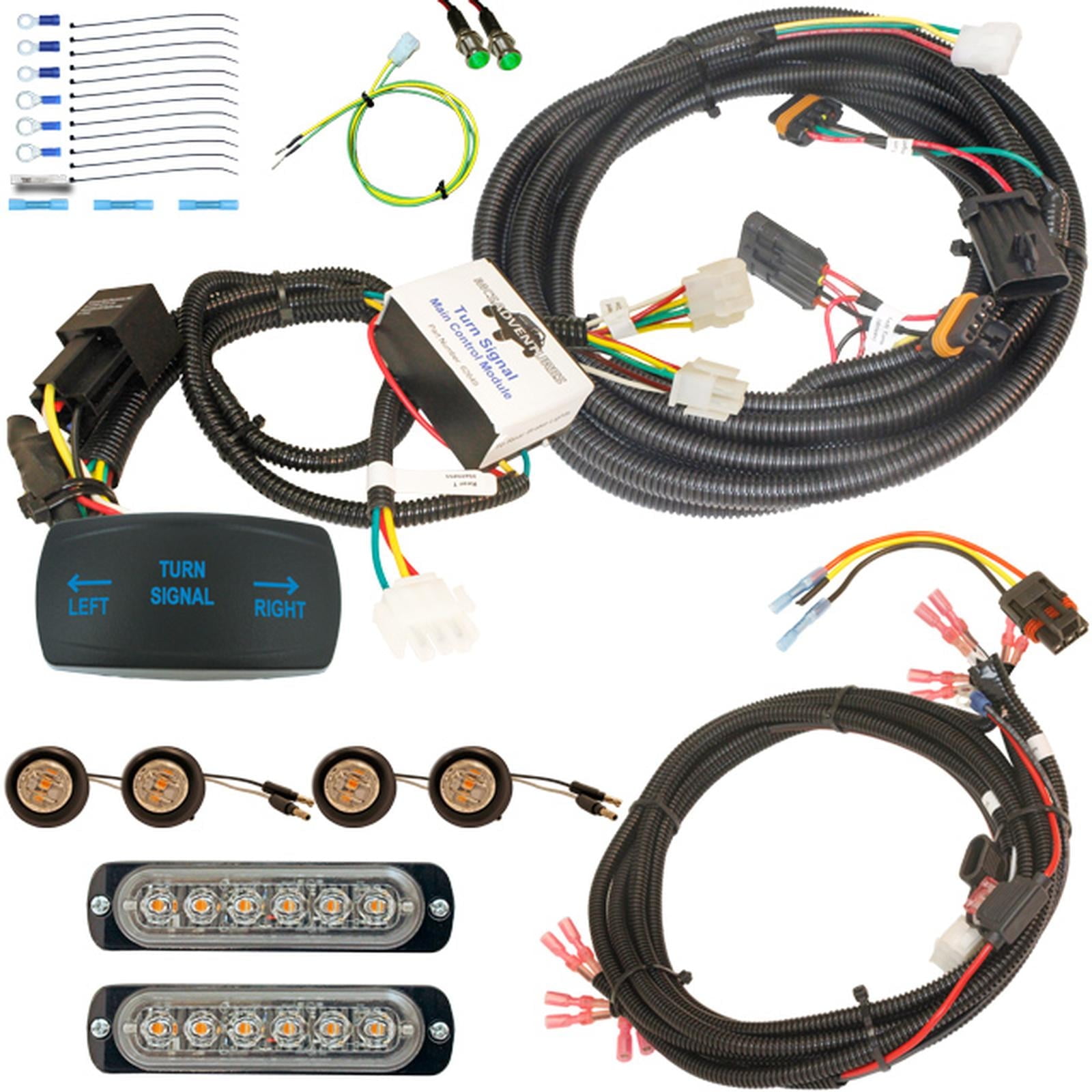 MCSADVENTURES Horizontal Rocker Plug and Play Turn Signal Kit for 14 ...