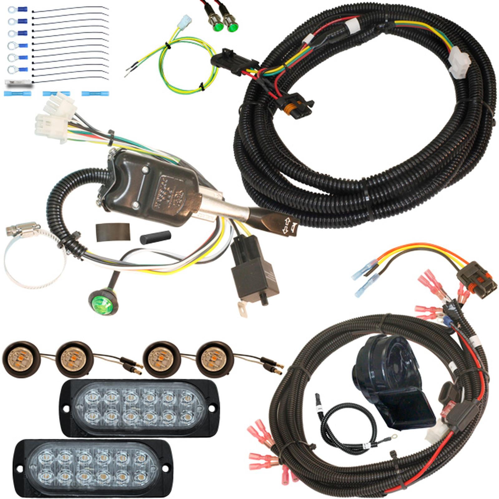 MCSADVENTURES Plug and Play Turn Signal Kit with Lever, Horn/Hazard for ...