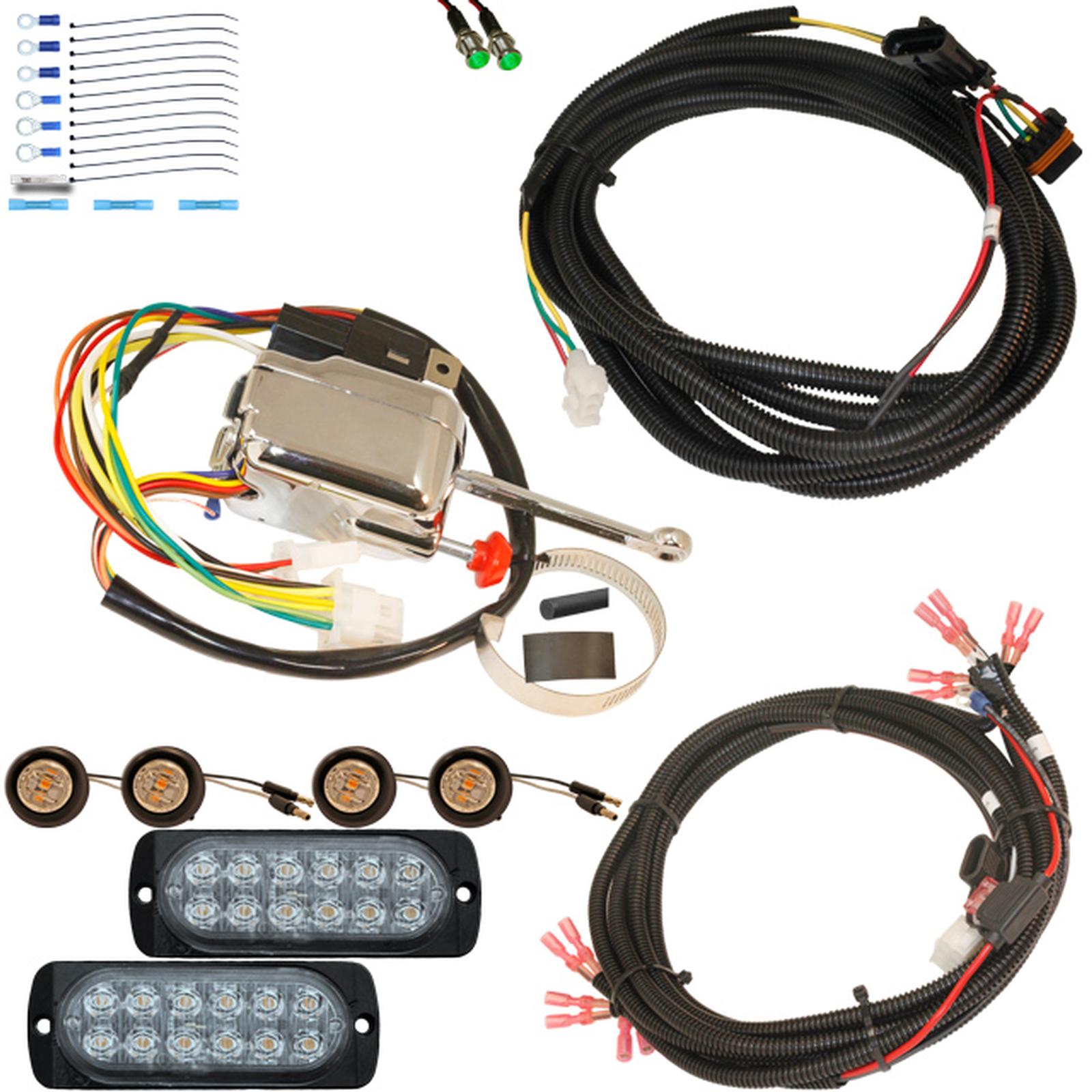 MCSADVENTURES Plug and Play turn kit with hazard (15-18 RZR) Silver ...