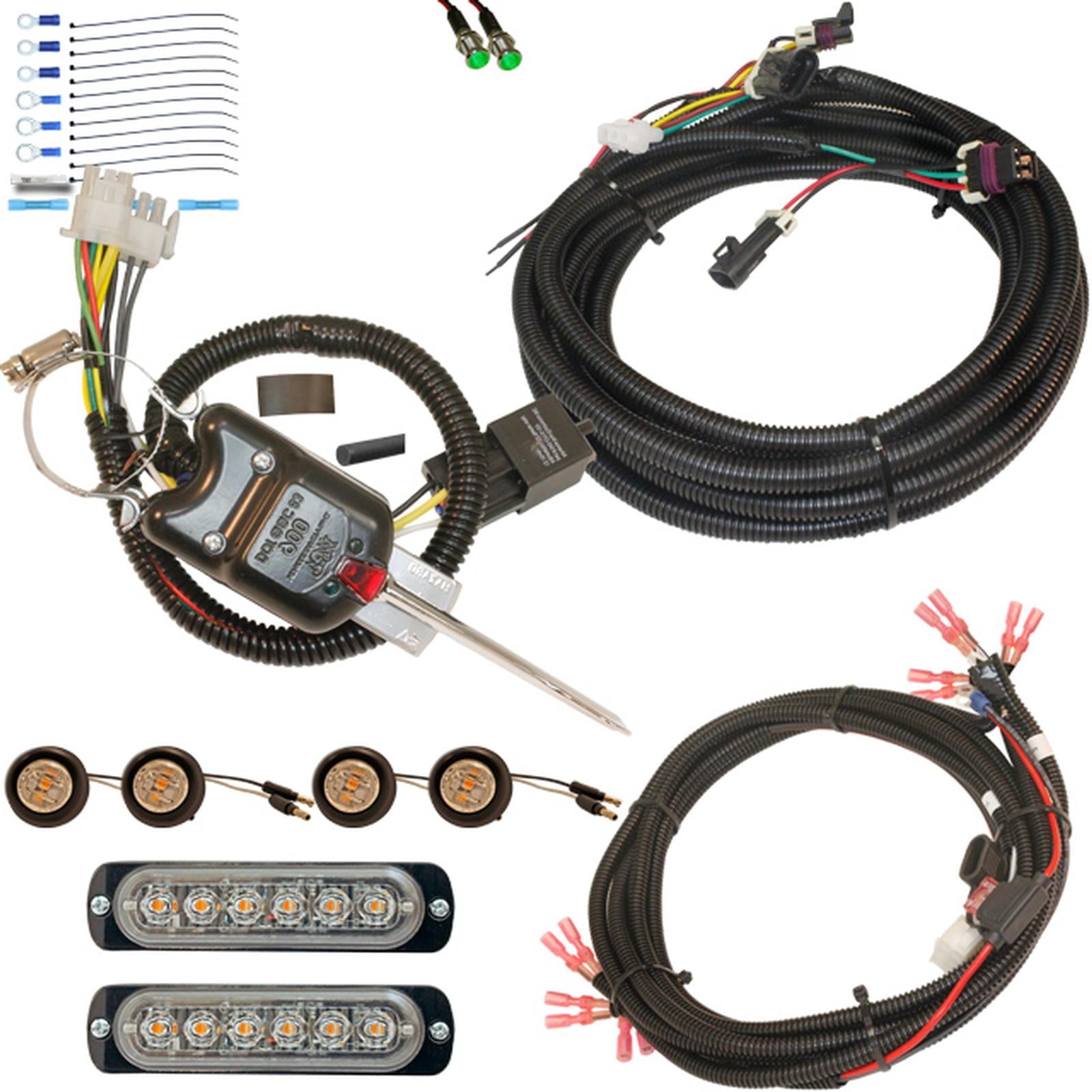 MCSADVENTURES Plug and Play turn kit with hazard Ranger 500, 570, 900 ...