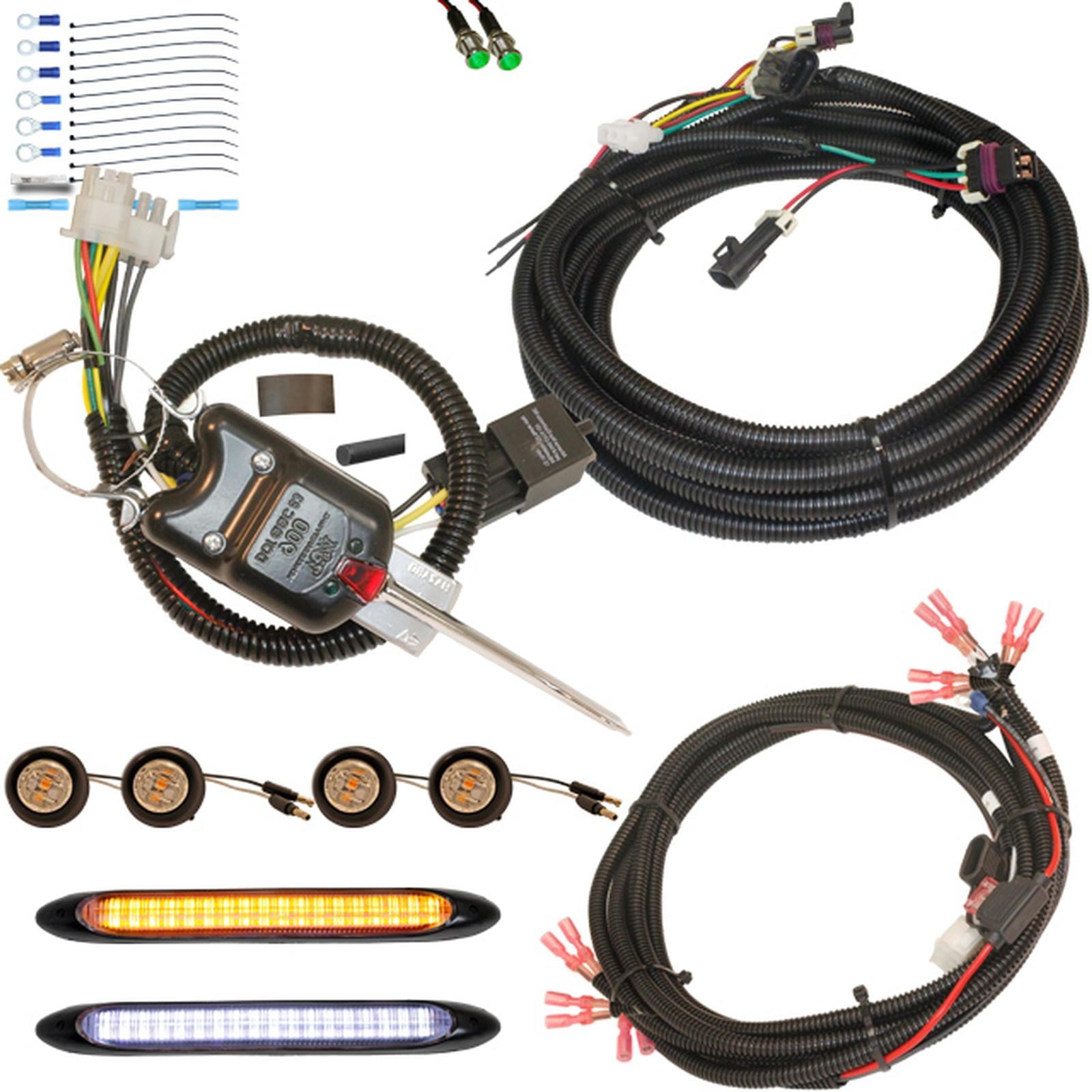 MCSADVENTURES Plug and Play turn kit with hazard Ranger 500, 570, 900 ...