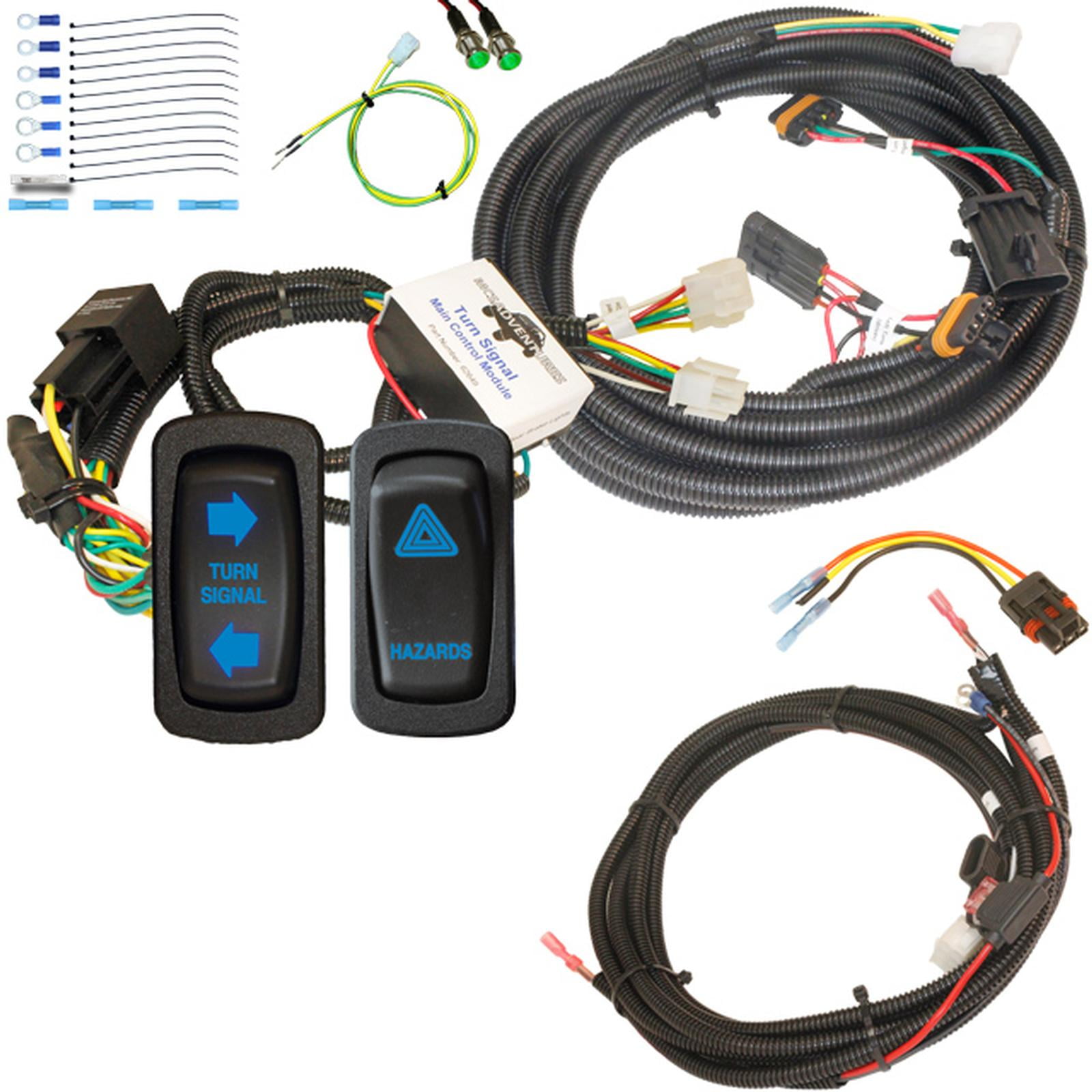 MCSADVENTURES Vertical Rocker Turn Signal / Hazard Kit for 19+ Ranger L ...