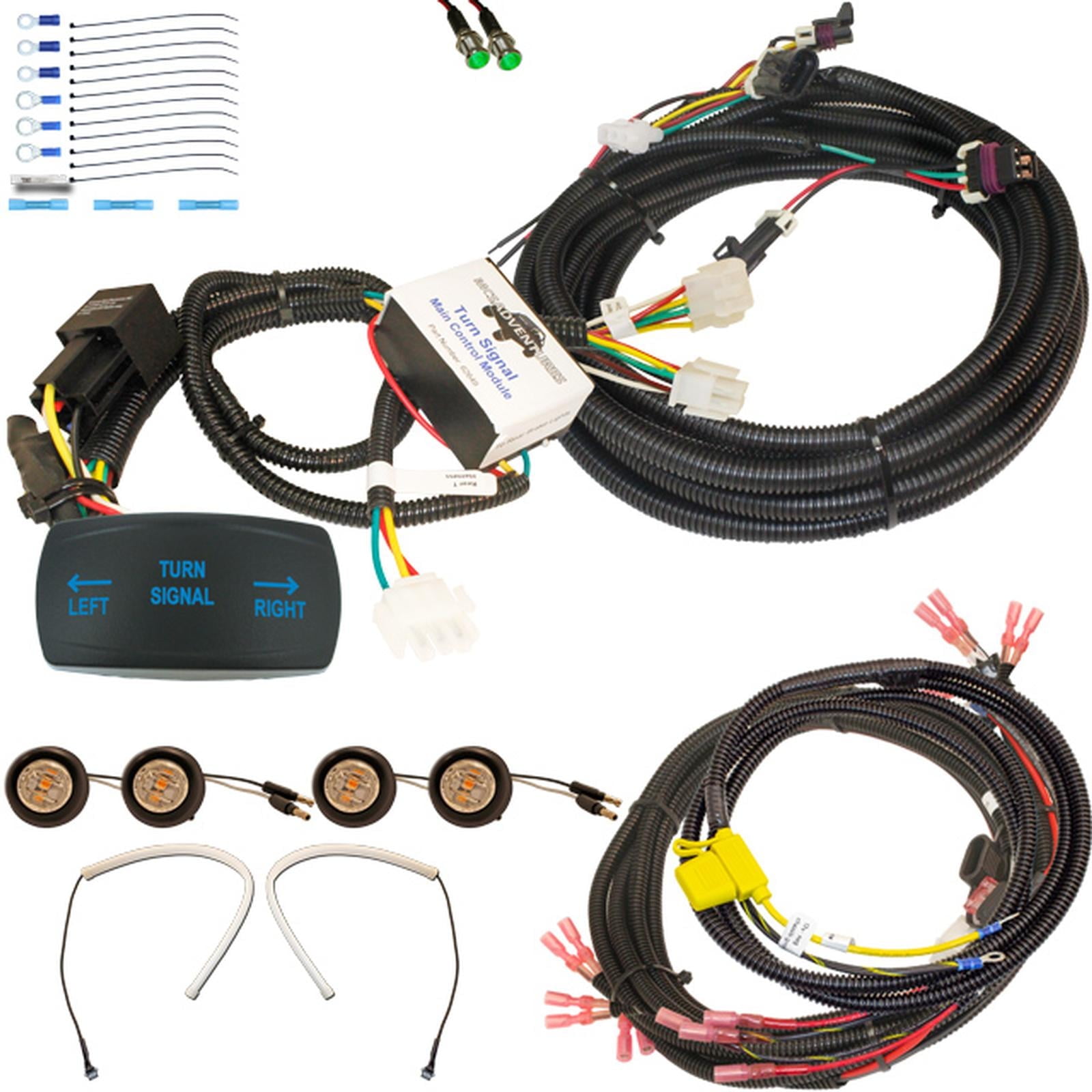 MCSADVENTURES plug and play turn signal kit for 13+ Ranger 500/570/900 ...