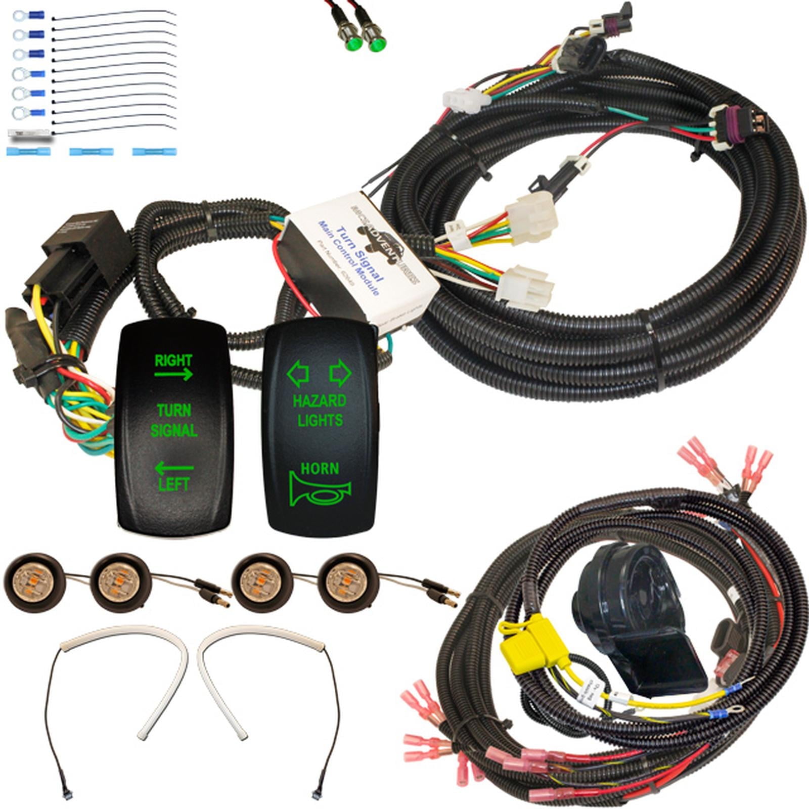 MCSADVENTURES plug and play turn signal kit for 13+ Ranger 500/570/900 ...