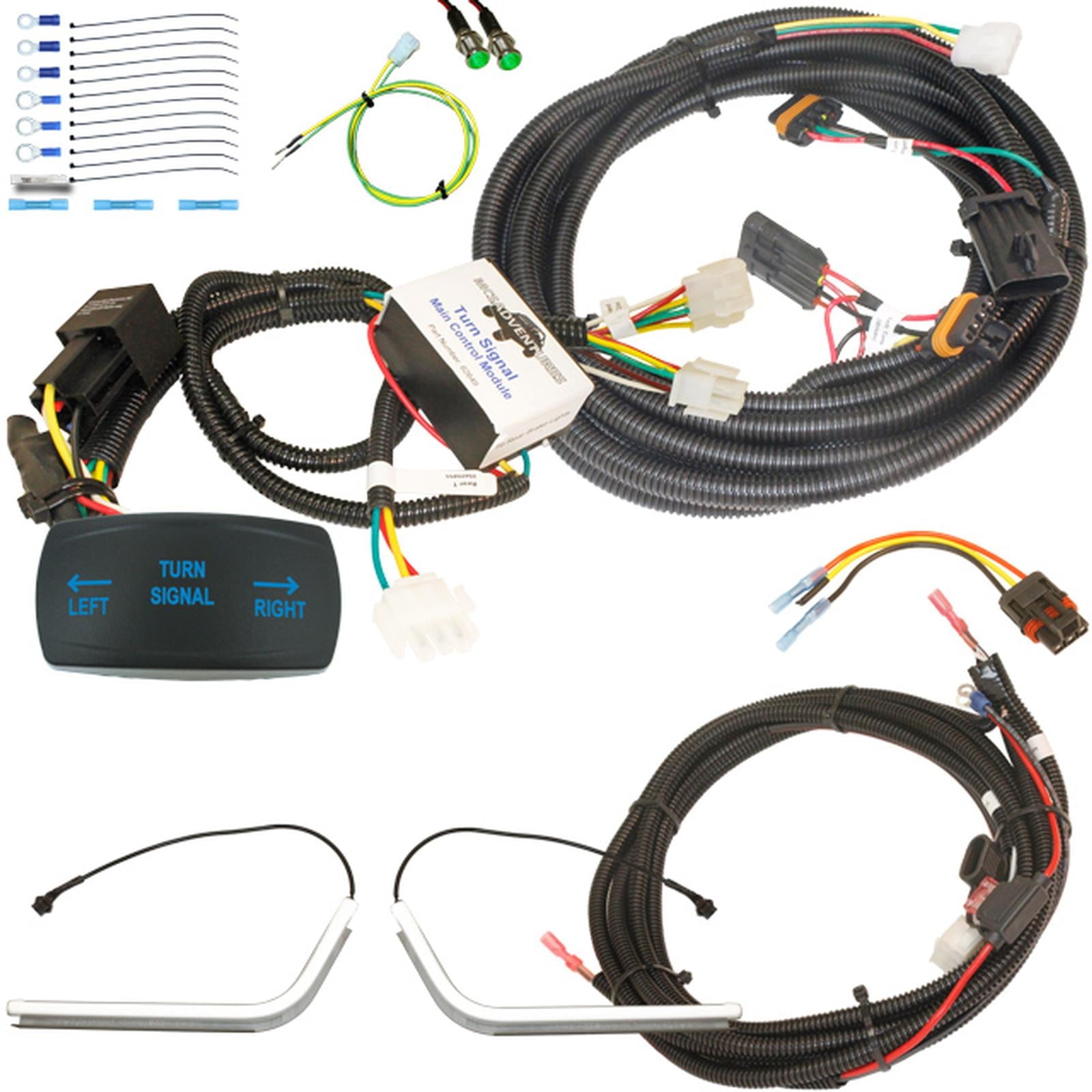 MCSADVENTURES plug and play turn signal kit for 14+ RZR: Rocker ...