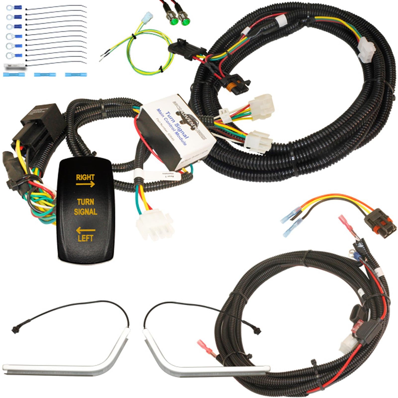 MCSADVENTURES plug and play turn signal kit for Polaris General: Rocker ...