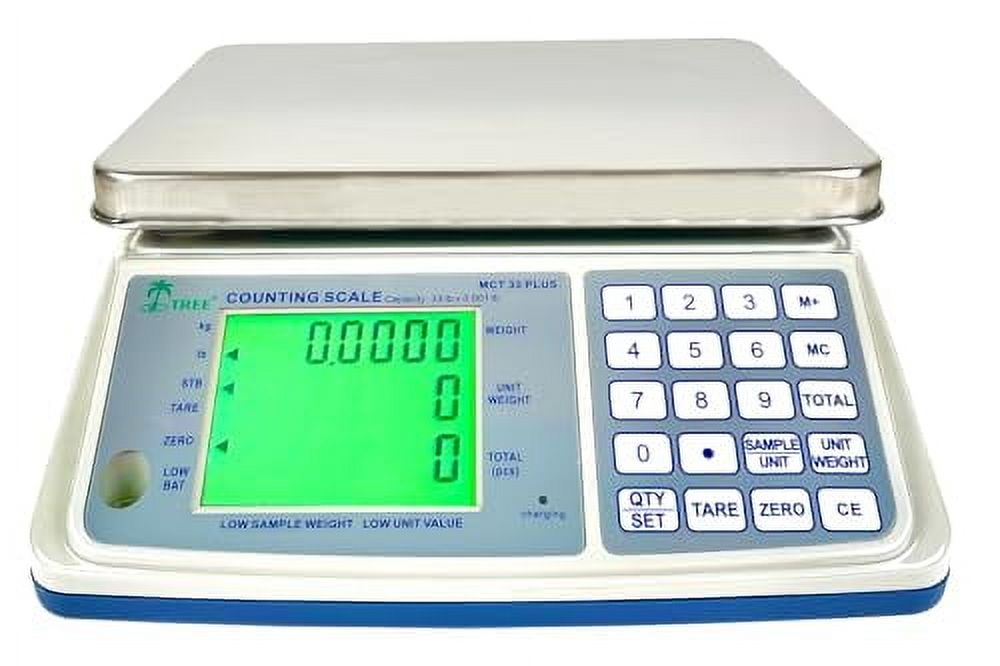 MCT 3 Plus MID Counting Scale - 3 LB Capacity, .0001 LB Accuracy, LCD Display, Precise Inventory ...