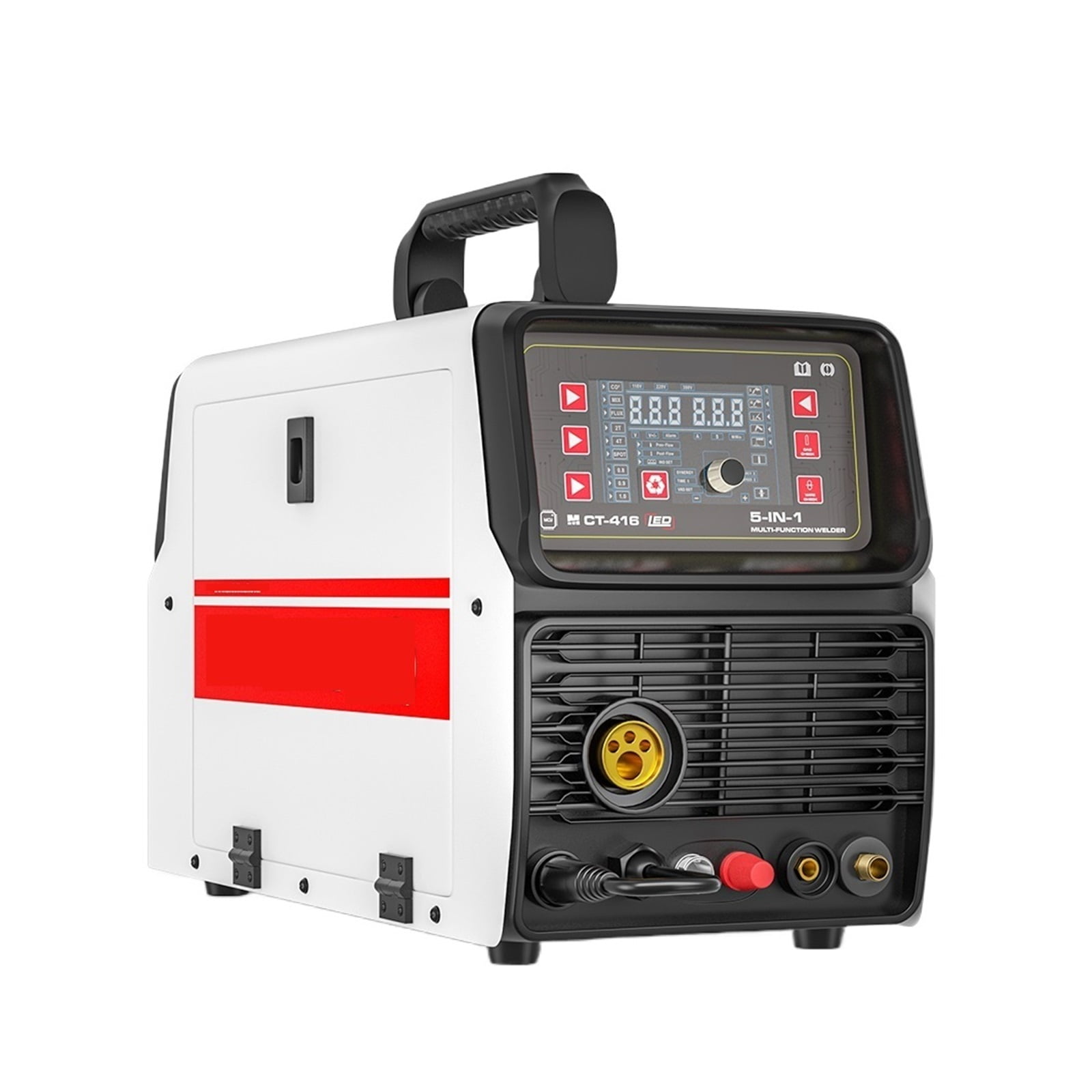 MCT-416 Semi-automatic Welding Machine,MIG TIG ARC CUT 4 In 1 Gasless ...