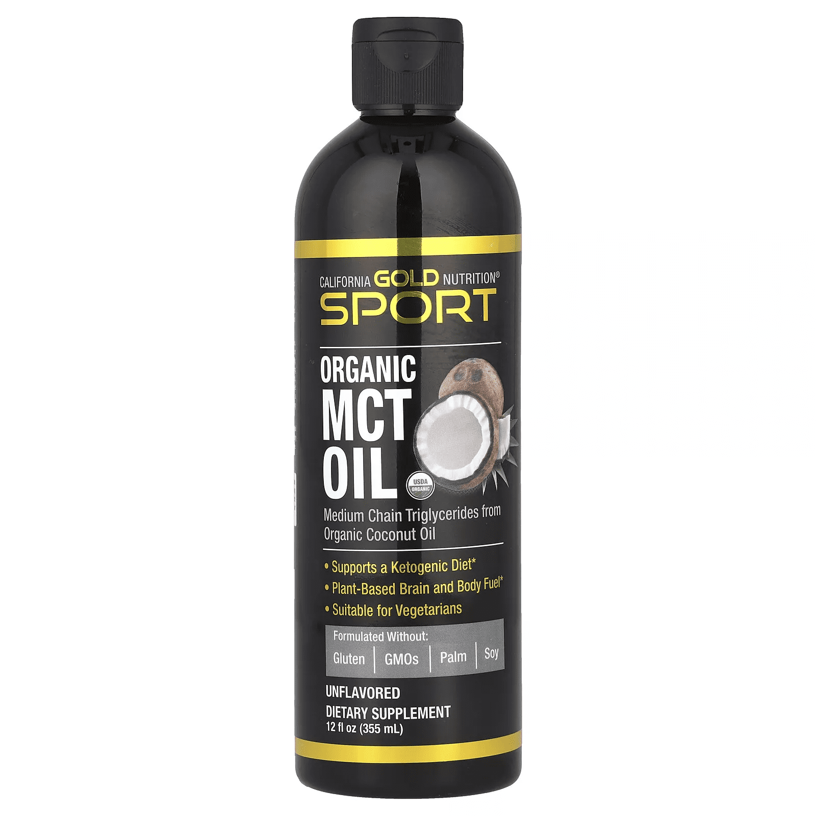 MCT Oil Medium Chain Triglycerides Organic Coconut 12 fl oz - Walmart.com
