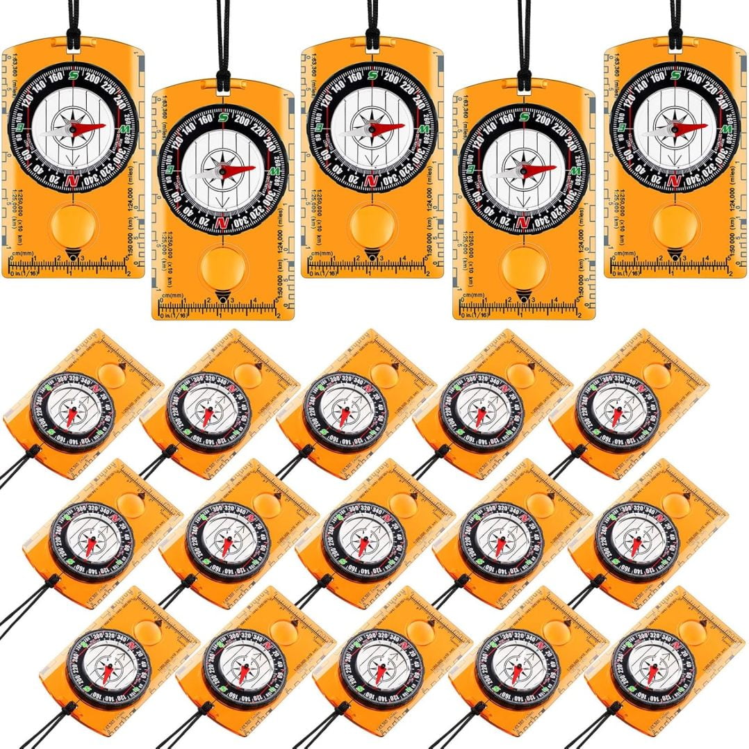 MCTZ 20 Pcs Orienteering Compass Navigation Backpacking Compass Hiking ...