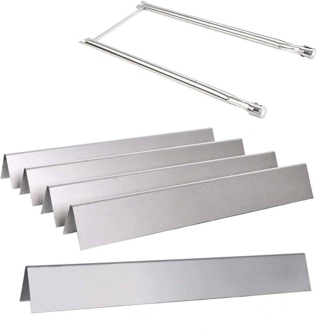 MCTZ 21.5 inch Flavorizer Bar and 27 inch Burner Tube Set Replacement for Weber Spirit E-210, S ...