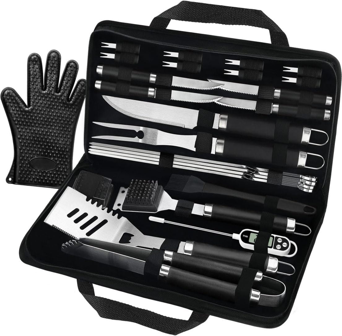 MCTZ 26PCS BBQ Accessories for Outdoor Grill Utensils Set Stainless ...