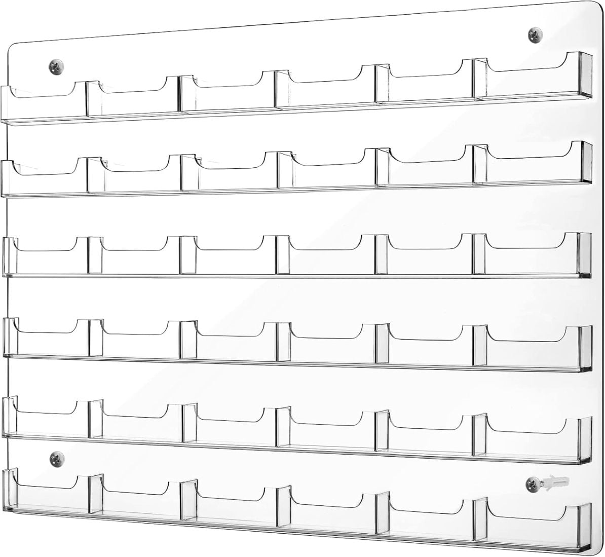 MCTZ Acrylic Business Card Holder Wall Mount Clear Sticker Display Rack ...