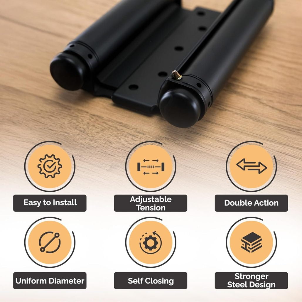 MCTZ Adjustable Double Action Spring Hinge, Saloon, Swinging or Cafe ...