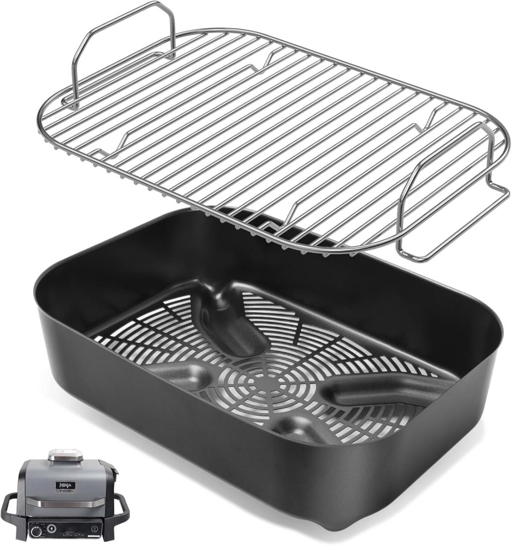 MCTZ Combo Crisper Basket & Smoke Rack for 7 in 1 Ninja Woodfire OG700 ...