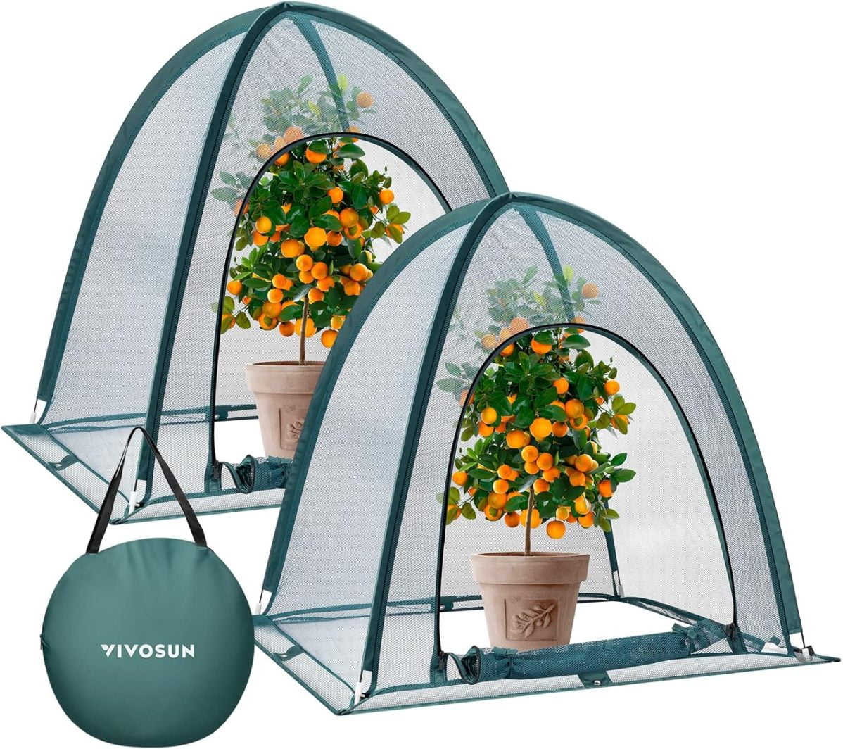 MCTZ Garden Netting Cover, 28 x 28 x 32 Inch Pop-up Guard Cover with ...