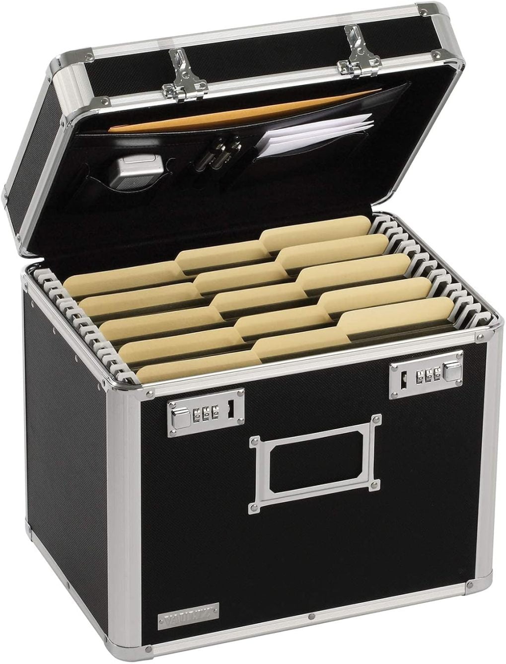 MCTZ Locking File Organizer Box - 13.5 x 13.25 x 10.5 Inch Large ...