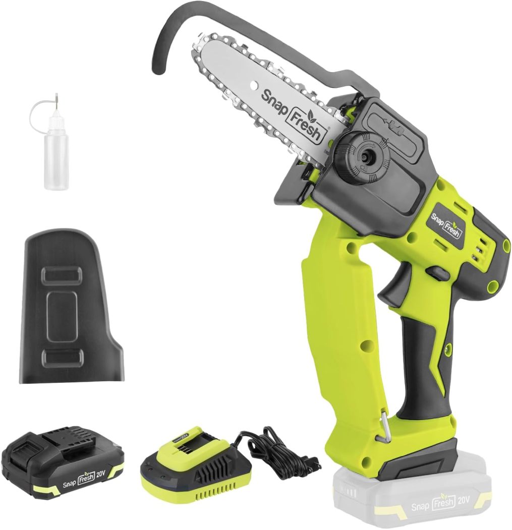 MCTZ Mini Chainsaw Cordless, 5 Inch Electric Chainsaw Portable ...