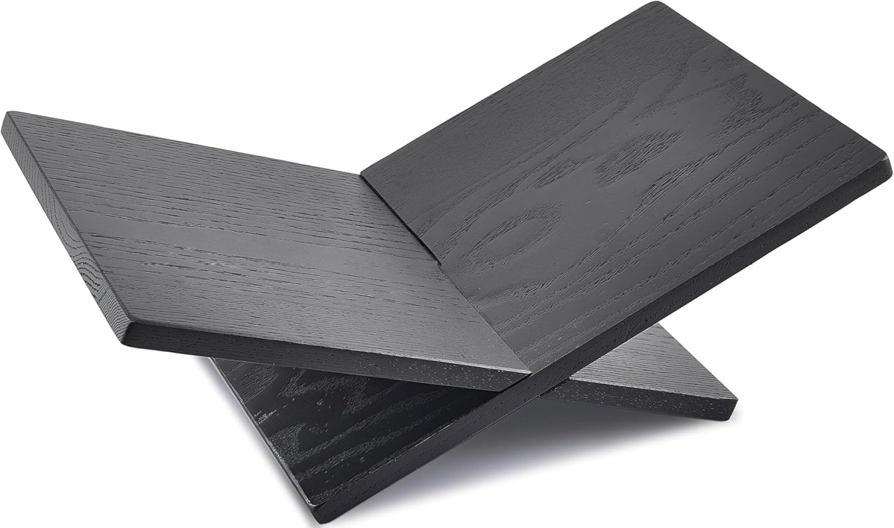 MCTZ Solid Wood Book Stands - Cross Frame Black Oak Wooden Book Holder ...