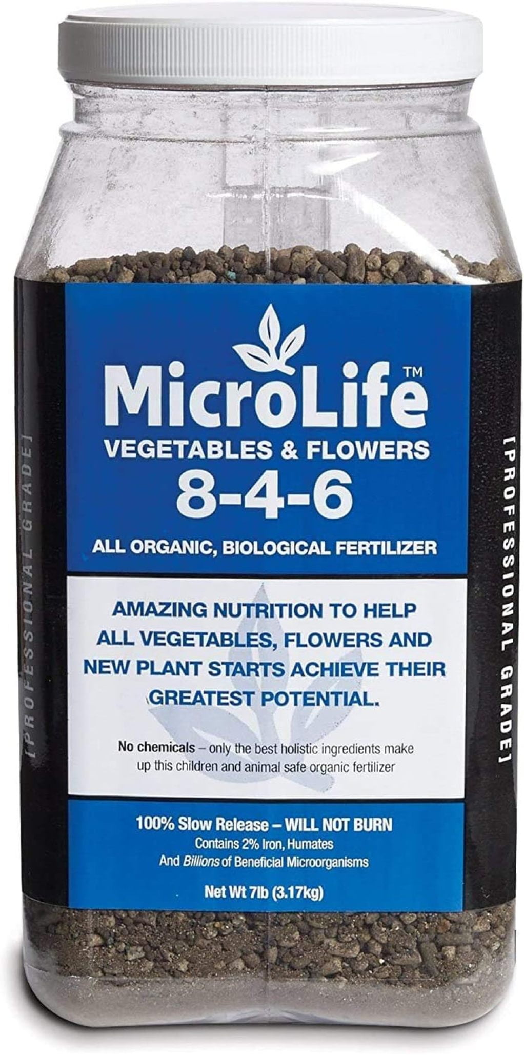 MCTZ Ultimate (8-4-6) Professional Grade Granular Organic Fertilizer for All Vegetables, Flowers ...