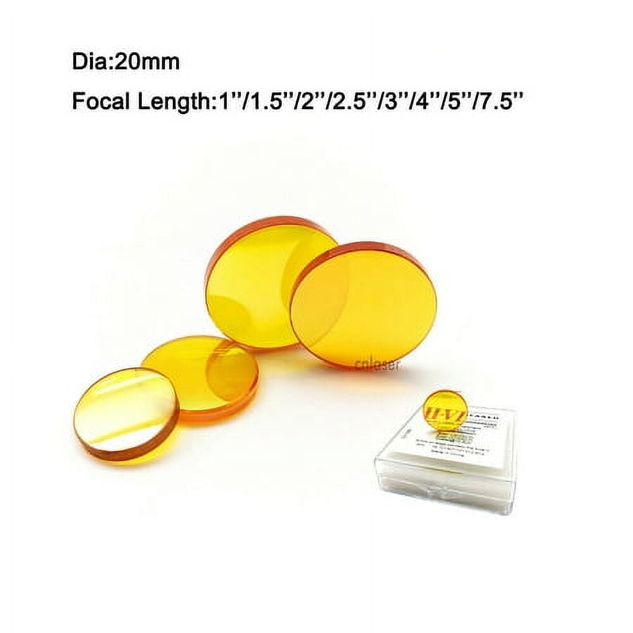 MCWlaser II-VI Znse CO2 Laser Focus Lens Dia:20mm FL:1" 1.5" 2" 2.5" 3" 4" 5" 7.5" 40W-150W ...