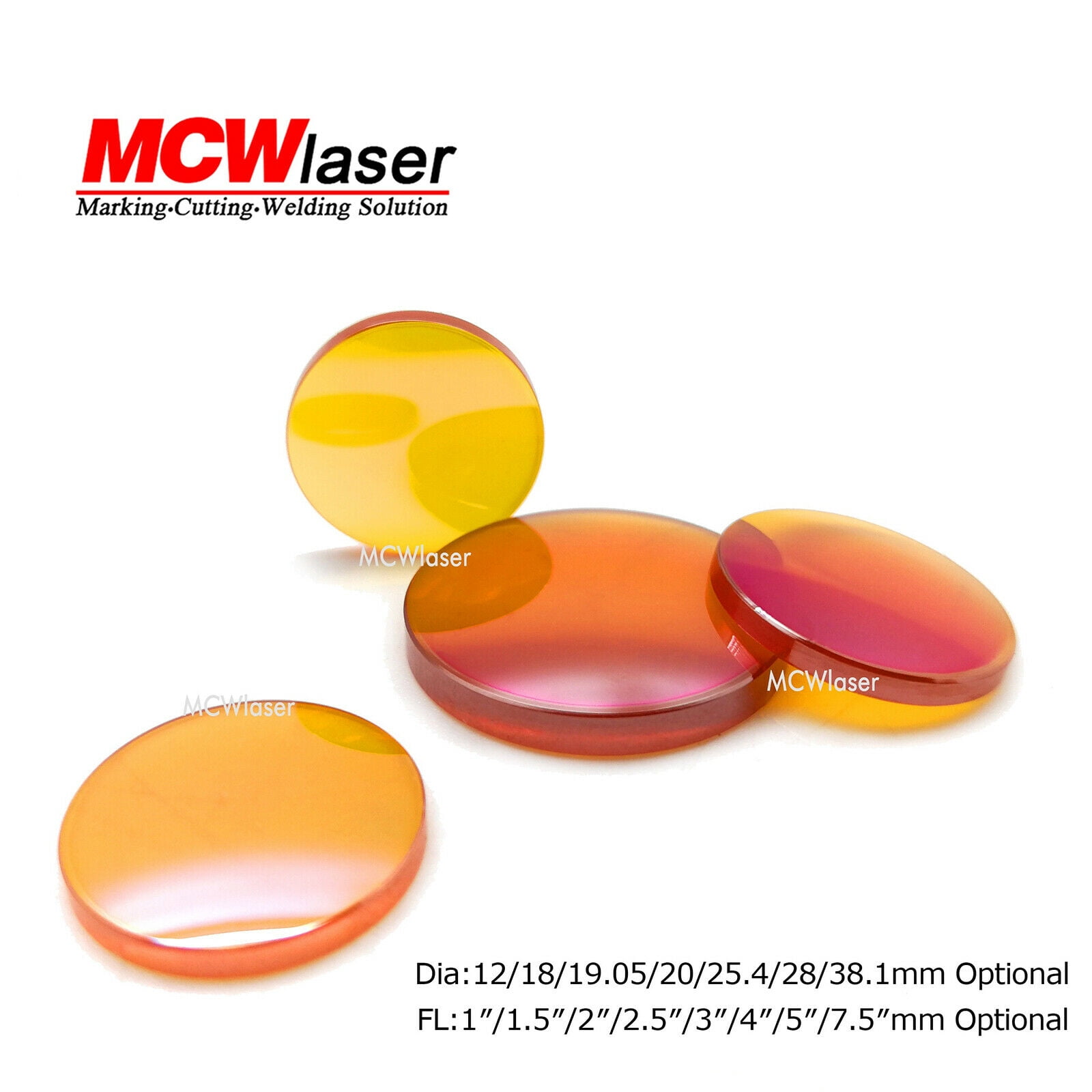 MCWlaser ZnSe CO2 Laser Focus Lens Dia:19mm FL:1.5" - Walmart.com