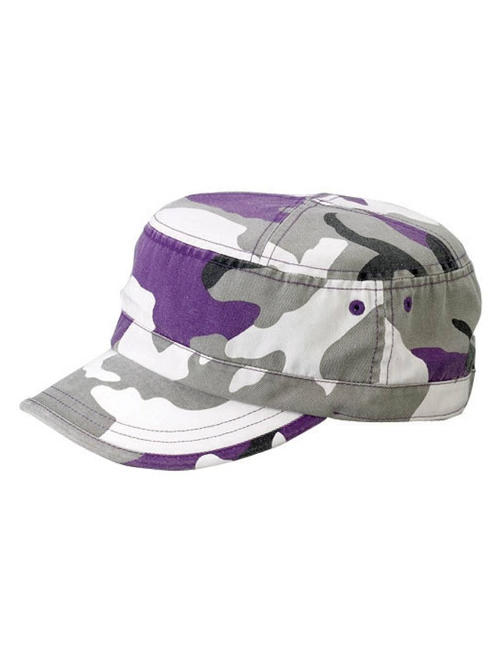 MCap Camo Twill Washed Hook and Loop Closure Army Cap, Lilac Camo ...