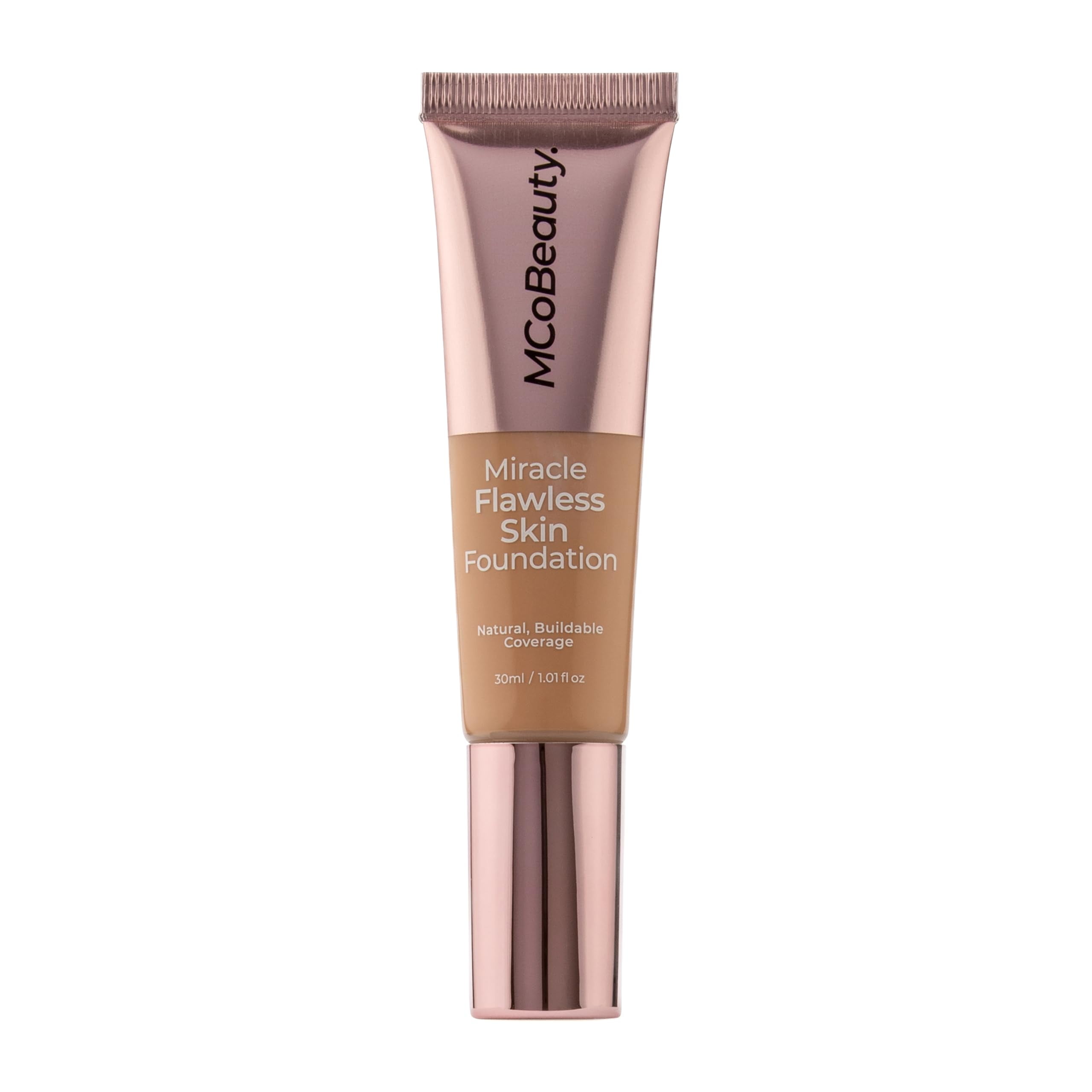 MCoBeauty Miracle Flawless Skin Foundation, 6 Natural Medium, Natural, Buildable Coverage for ...