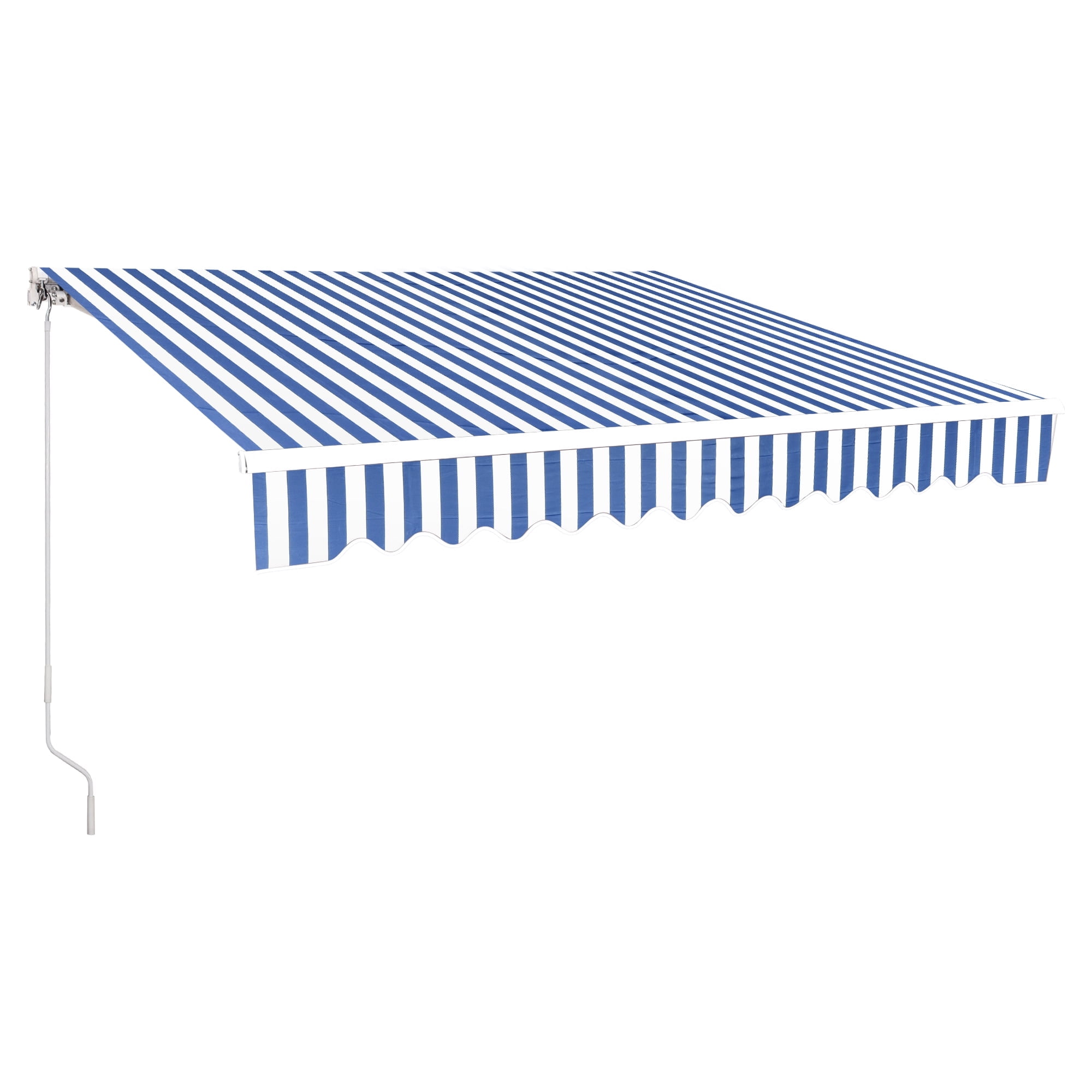 MCombo 12'x10' Manual Retractable Patio Awning Sunshade Shelter Window Door Awning Commercial ...