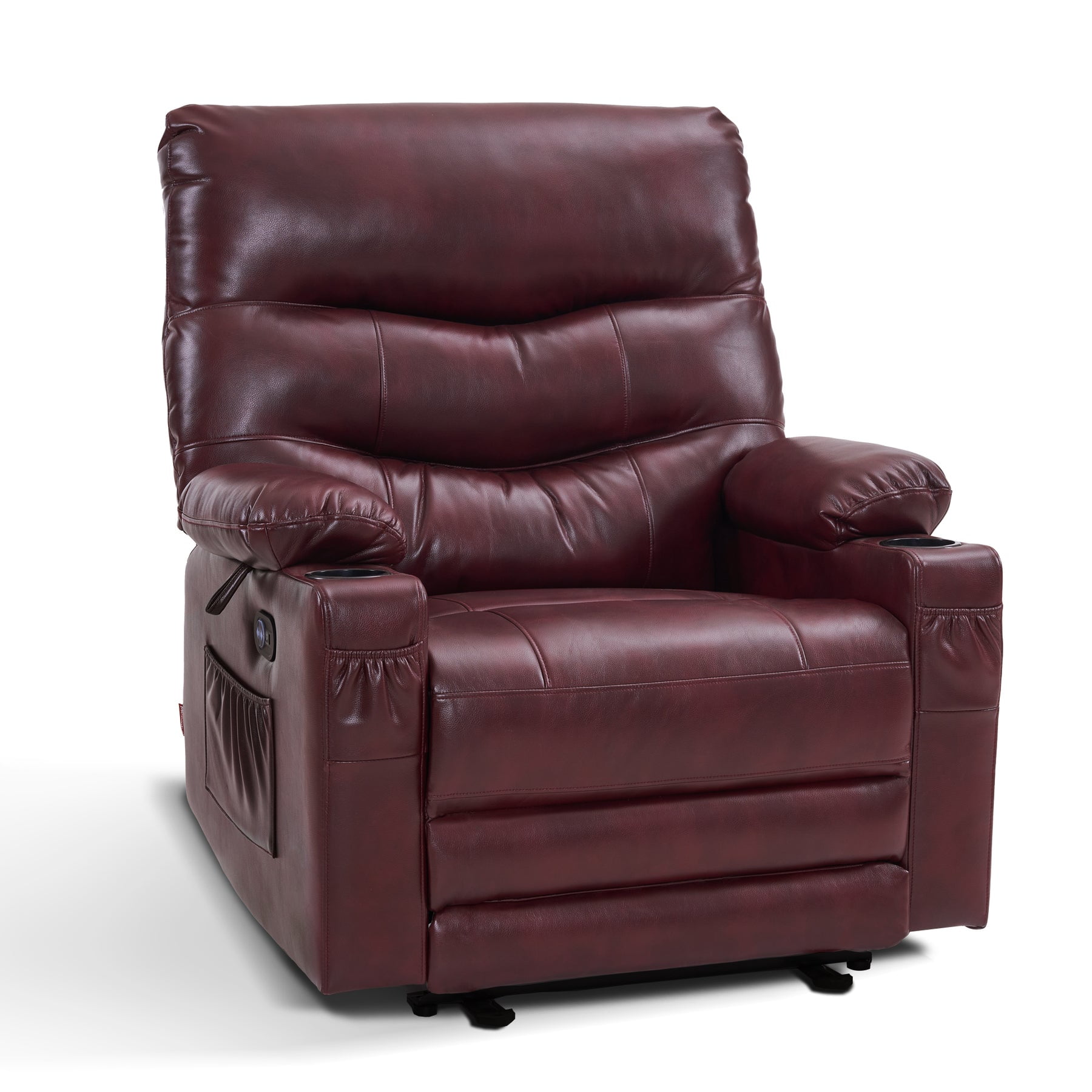 MCombo 25'' Large Power Recliner Chair, Electric Reclining with Massage ...