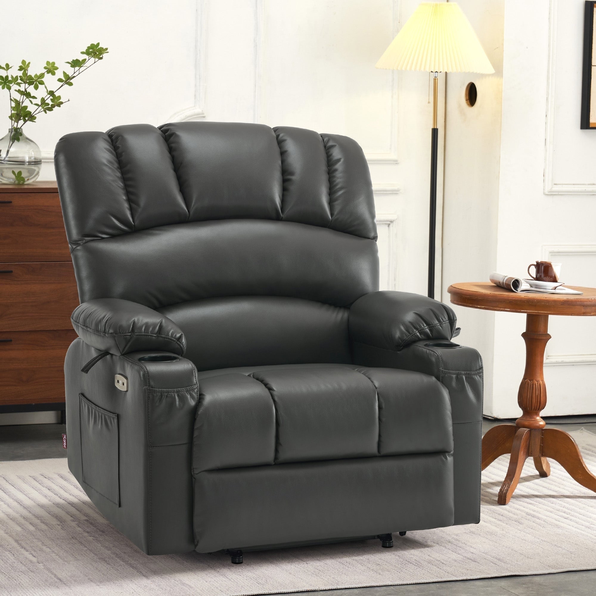 MCombo 27.2'' Extra-Wide Seat Oversized Power Lift Recliner for Big ...