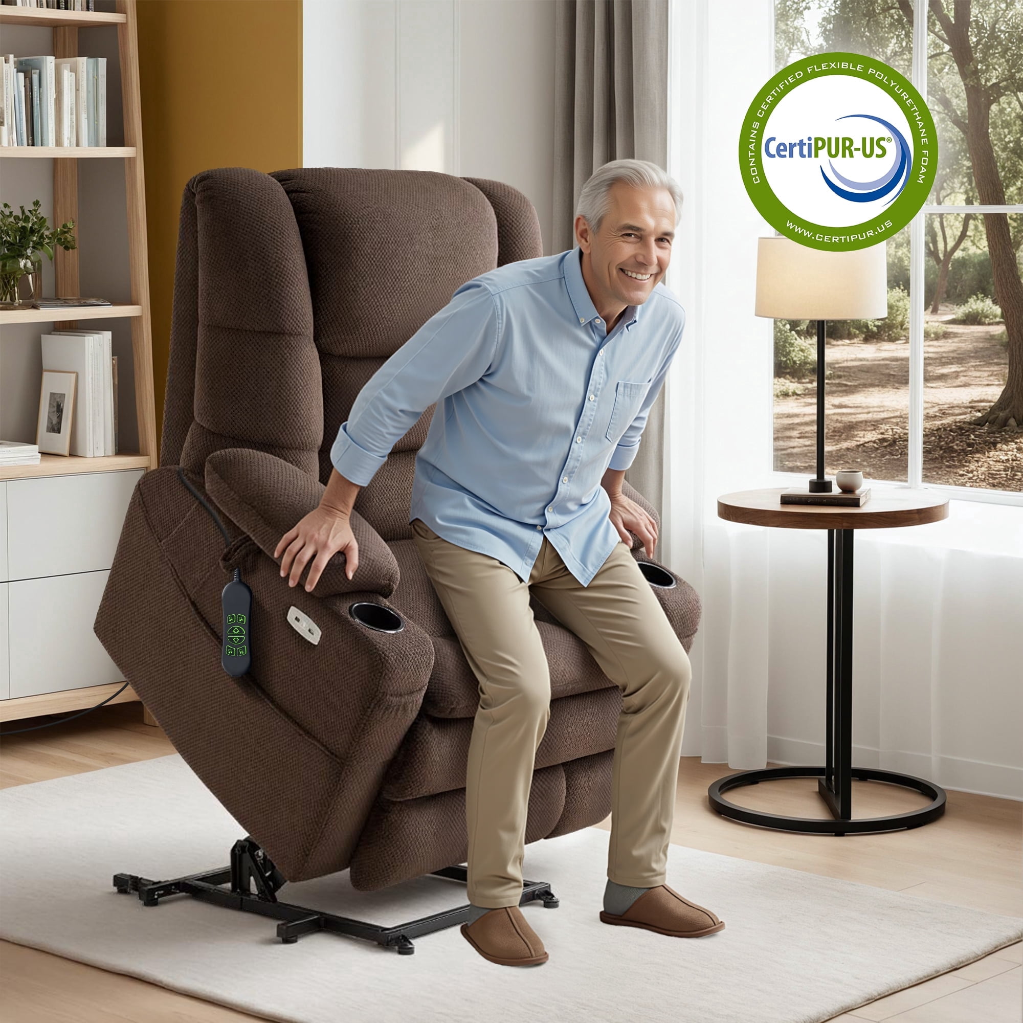 MCombo 27.2'' Extra Wide Triple Motor Power Lift Recliner for Elderly ...